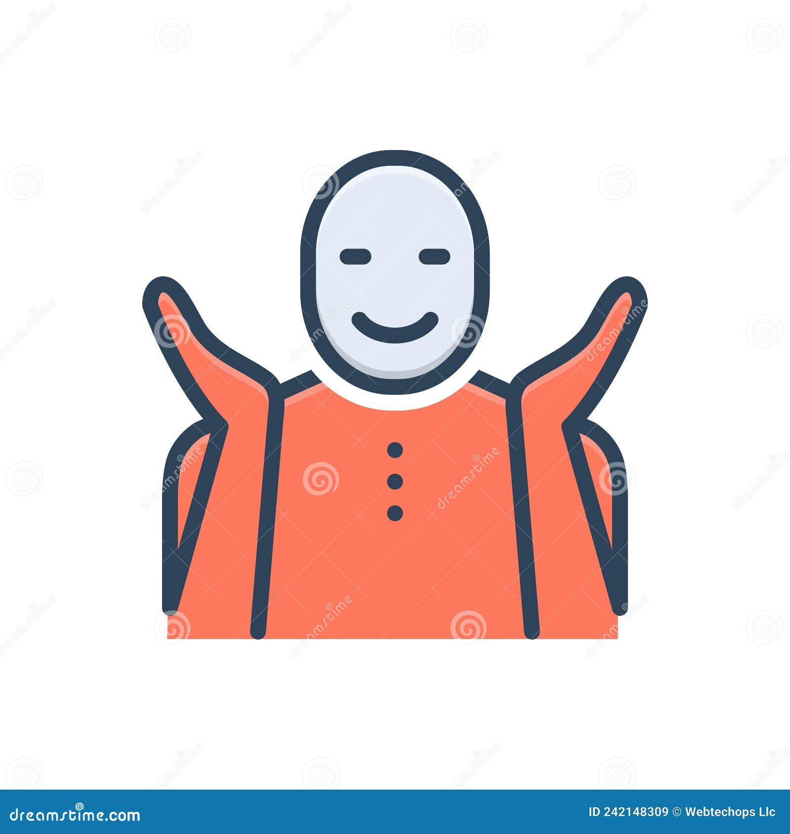 Color Illustration Icon for Glad, Cheery and Happy Stock Vector ...