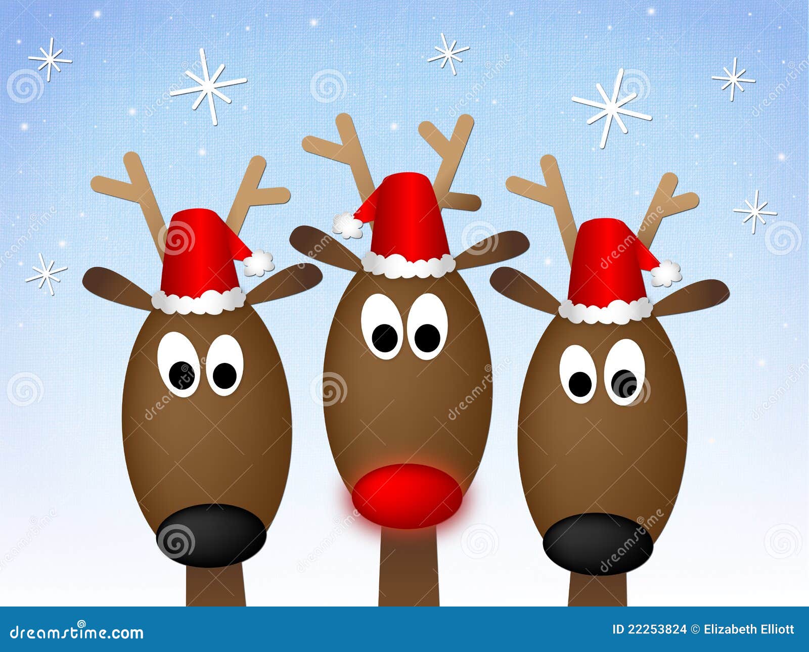 Glad ren för jul stock illustrationer. Illustration av rött - 22253824