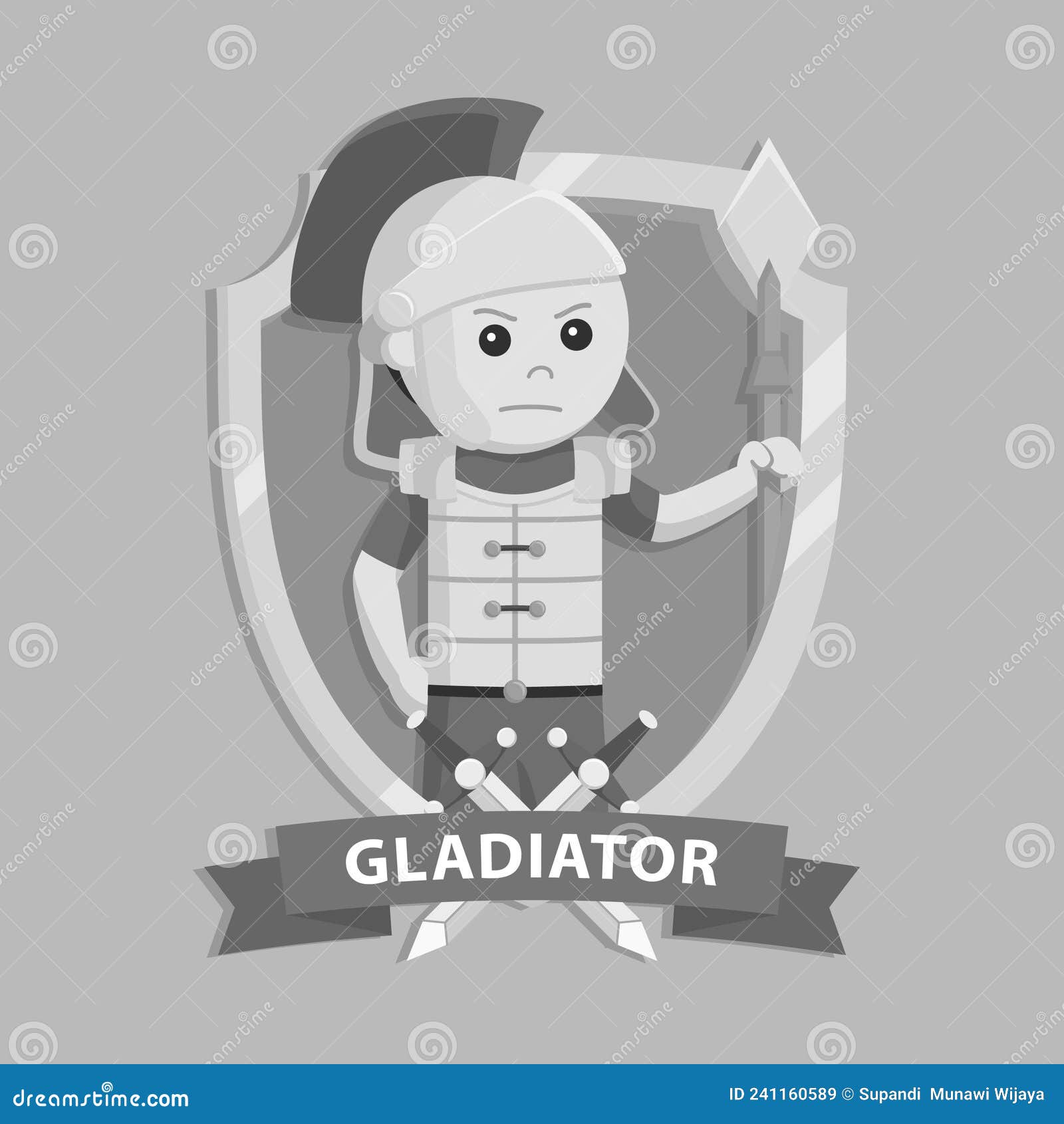 Gladiator Character Vector Illustration | CartoonDealer.com #83175184