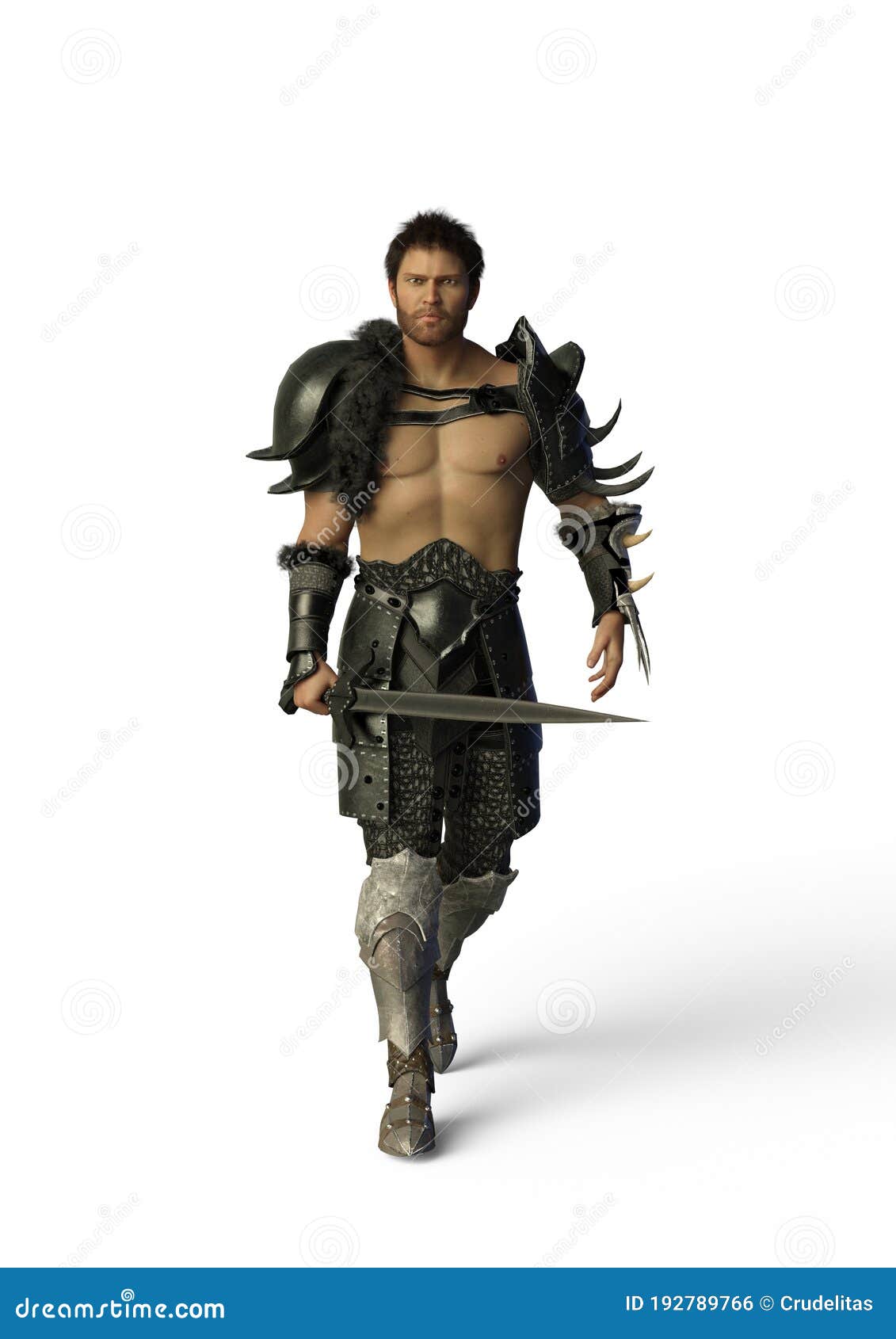 The Mighty Beast Master. 3D Illustration Stock Illustration ...