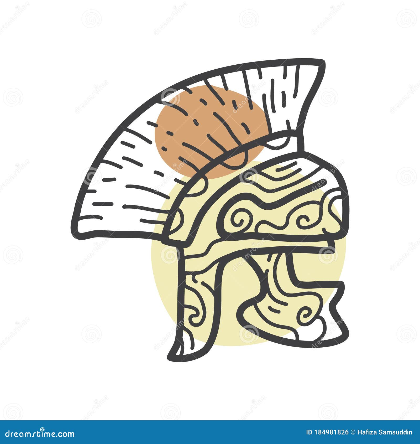Gladiator Hat. Vector Illustration Decorative Design Stock Illustration ...