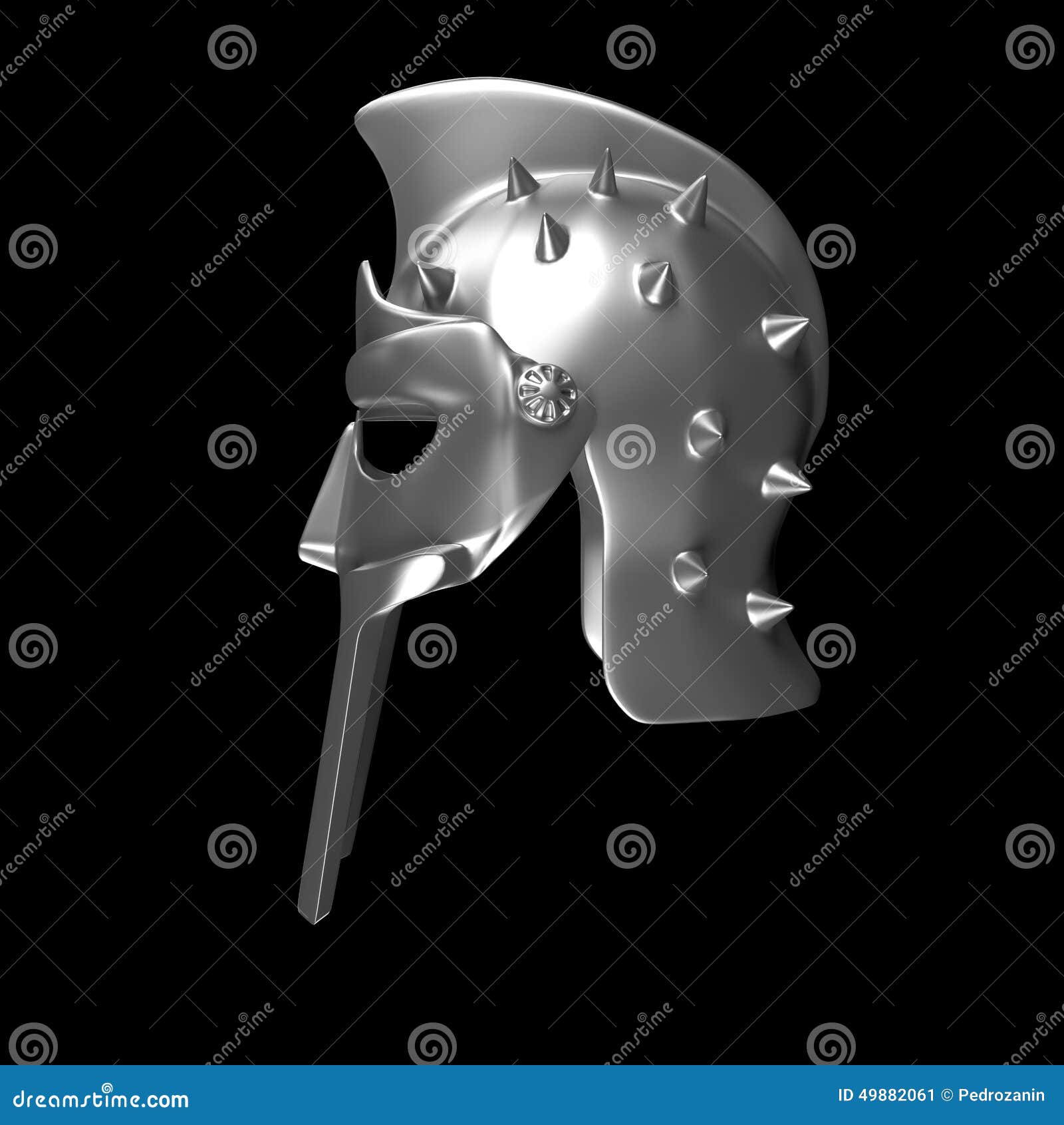 Gladiator Helmet stock illustration. Illustration of helmet - 49882061