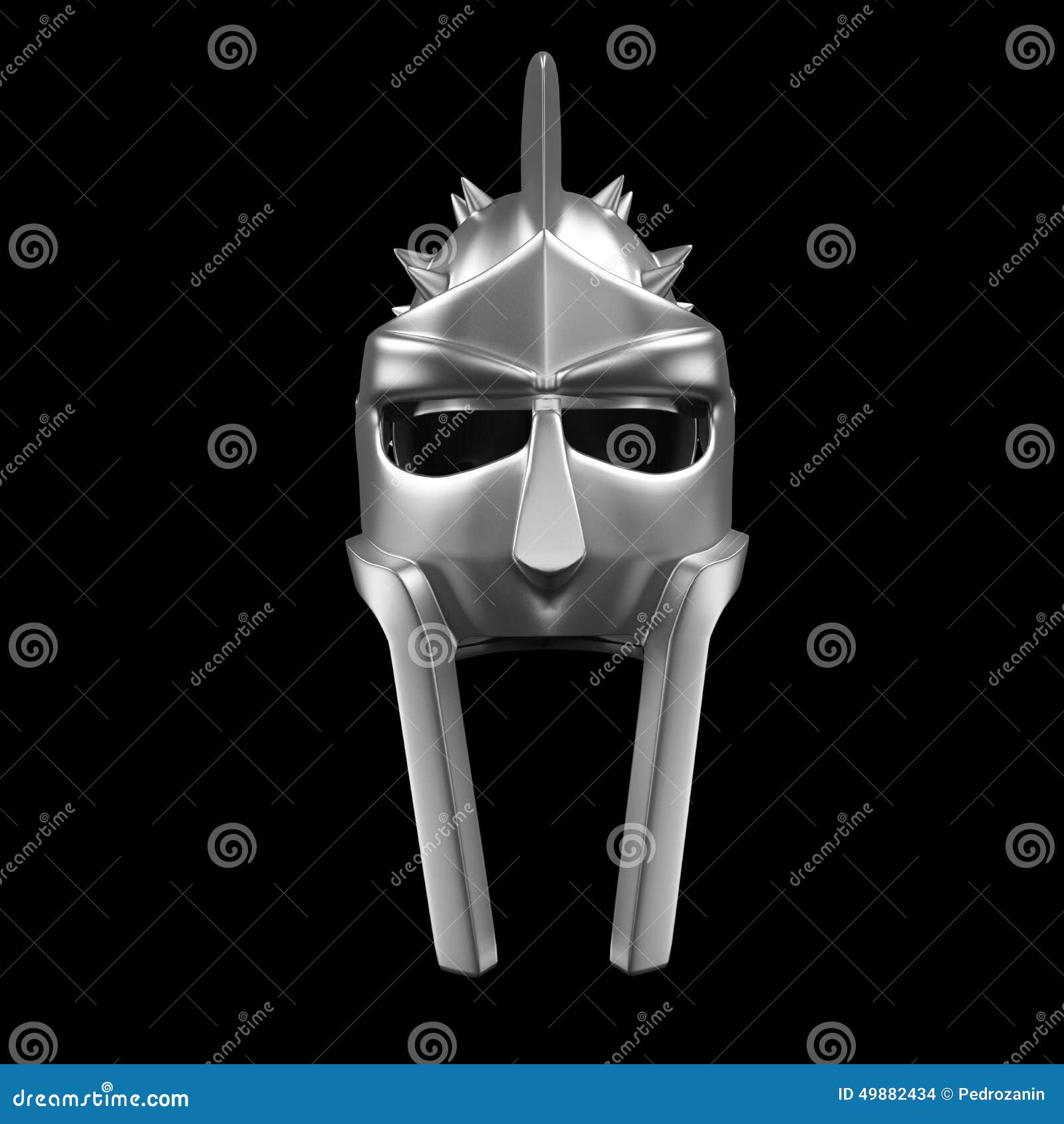 Gladiator Helmet, Medieval Armor Silhouette Cartoon Vector ...
