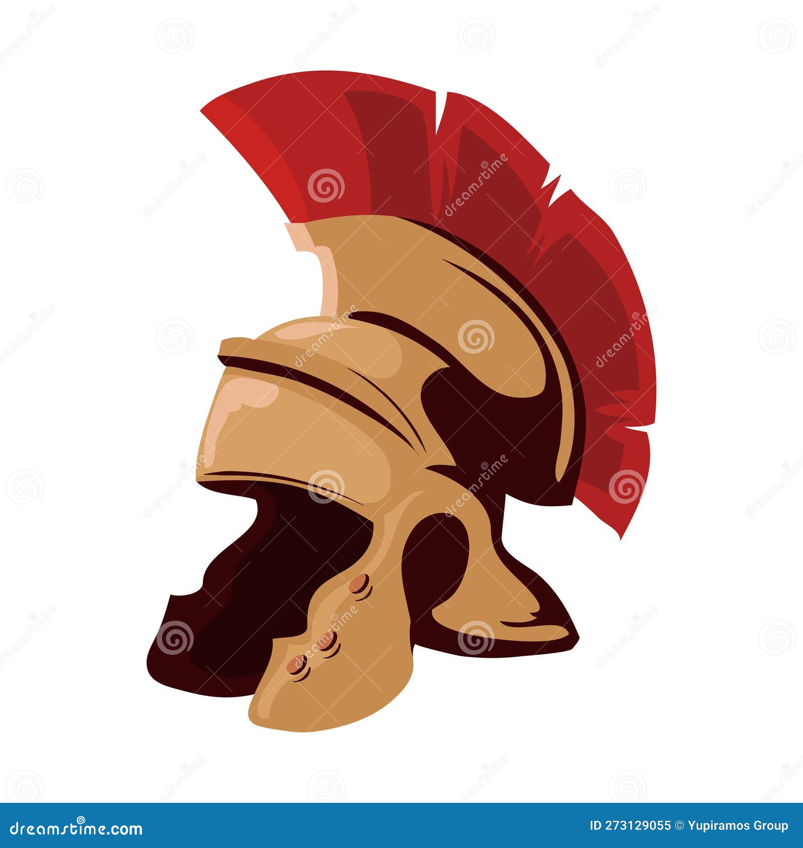 Gladiator helmet design stock vector. Illustration of athena - 273129055