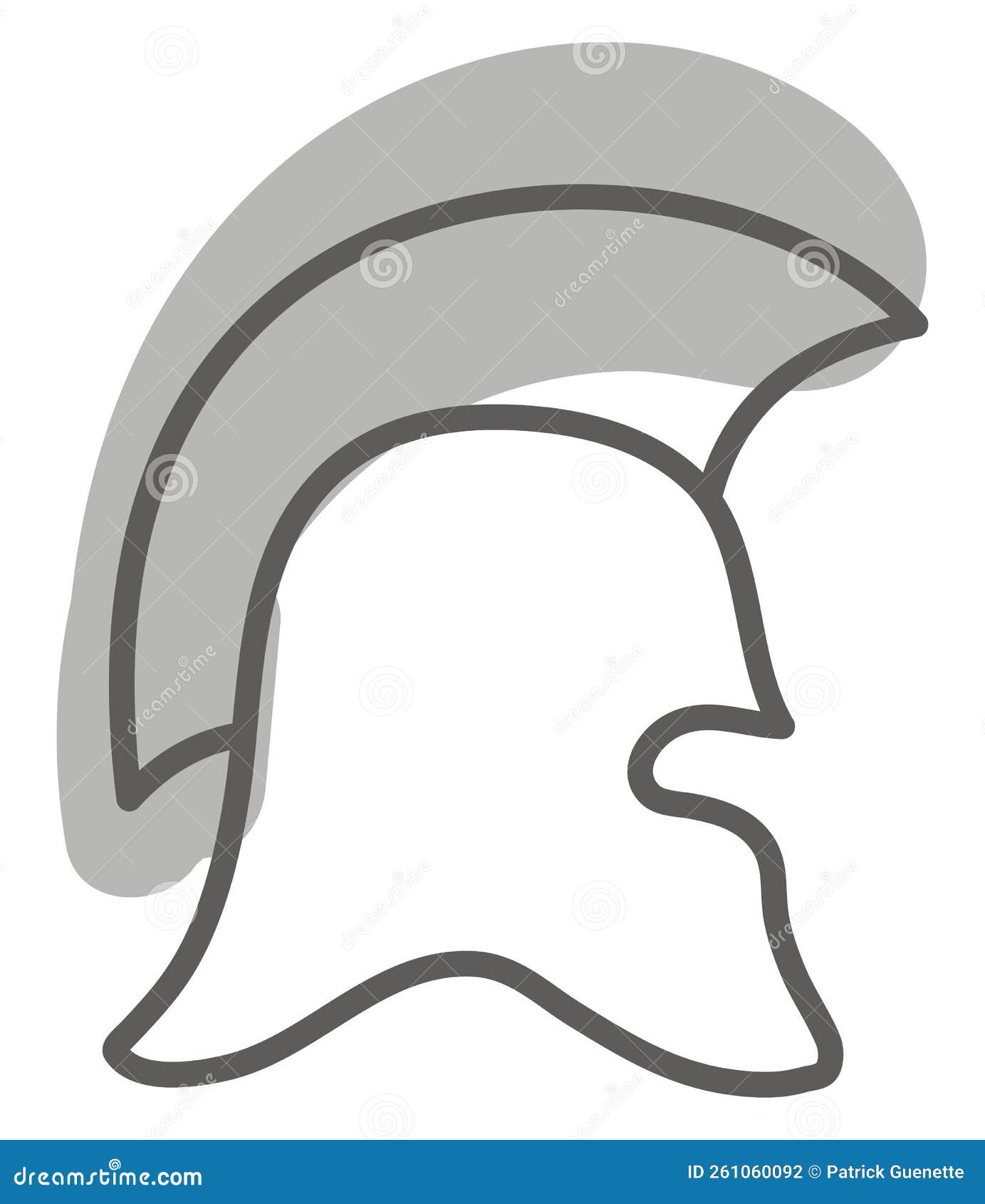 Gladiator helmet, icon stock vector. Illustration of fighter - 261060092