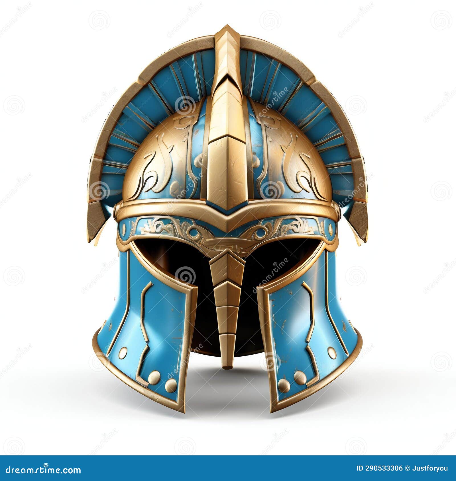 Gladiator Helmet Isolated on White Background. Generative Ai Stock ...