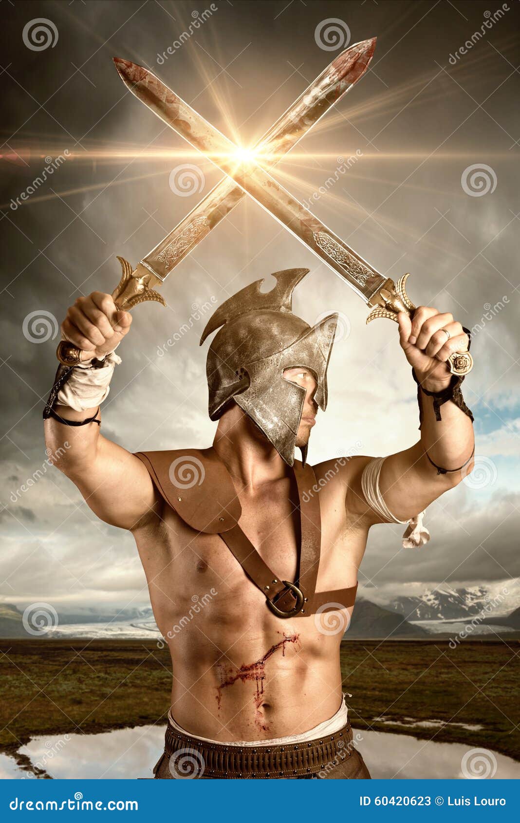 Gladiator stock image. Image of muscle, dark, greek, gladiator - 60420623