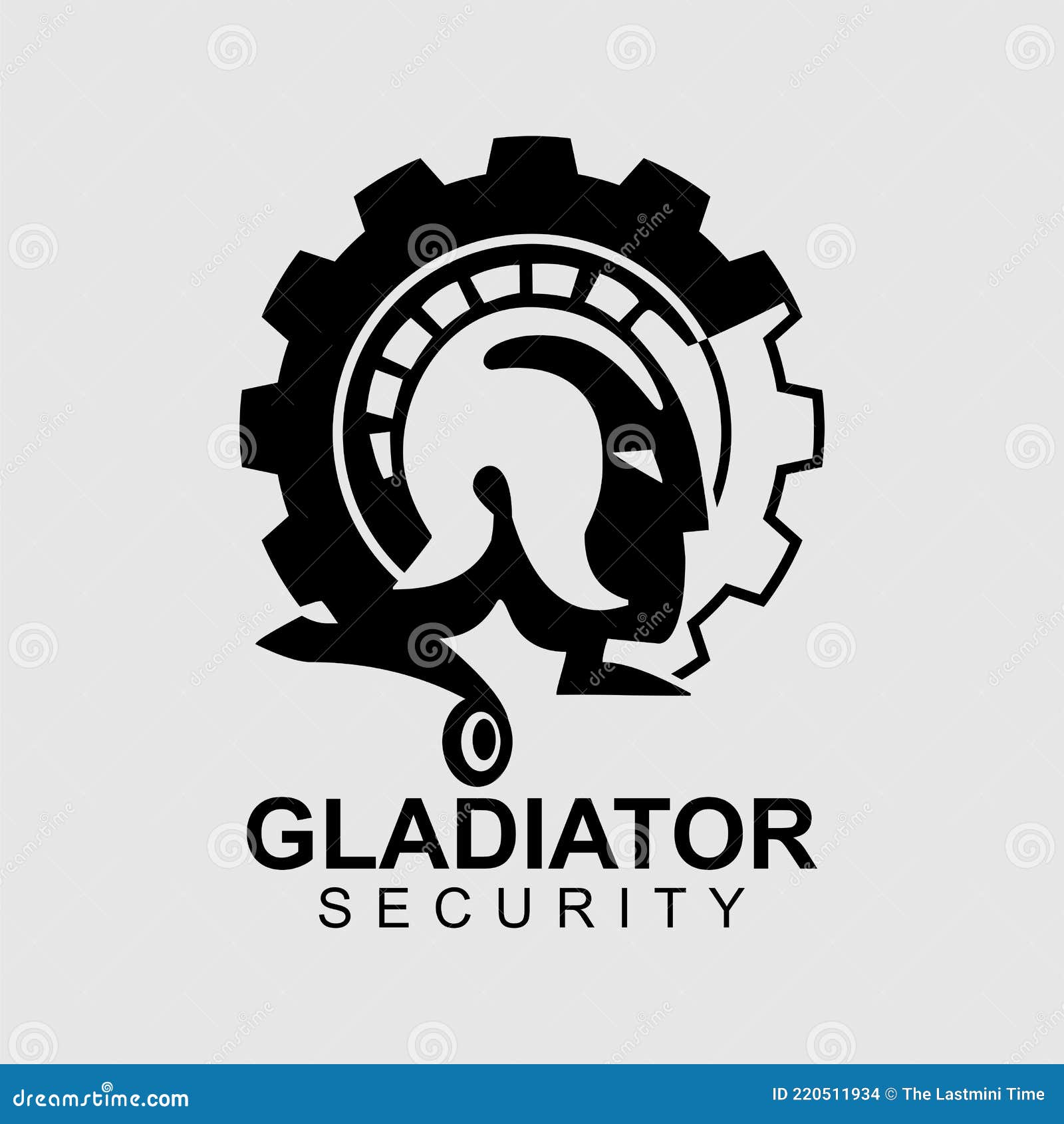 Gladiator Security Brand Logo Design Stock Vector - Illustration of ...