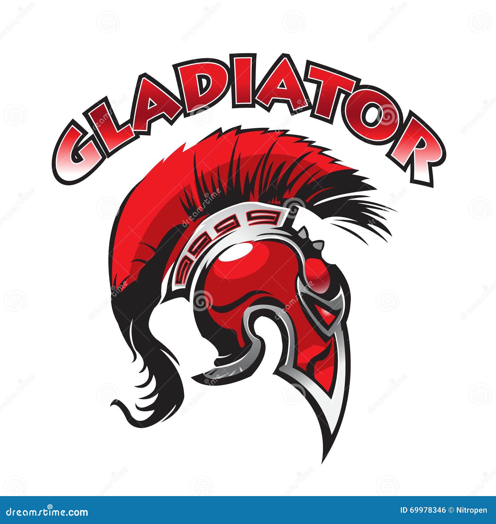 GLADIATOR OR SPARTAN WARIOR VECTOR | CartoonDealer.com #131245560