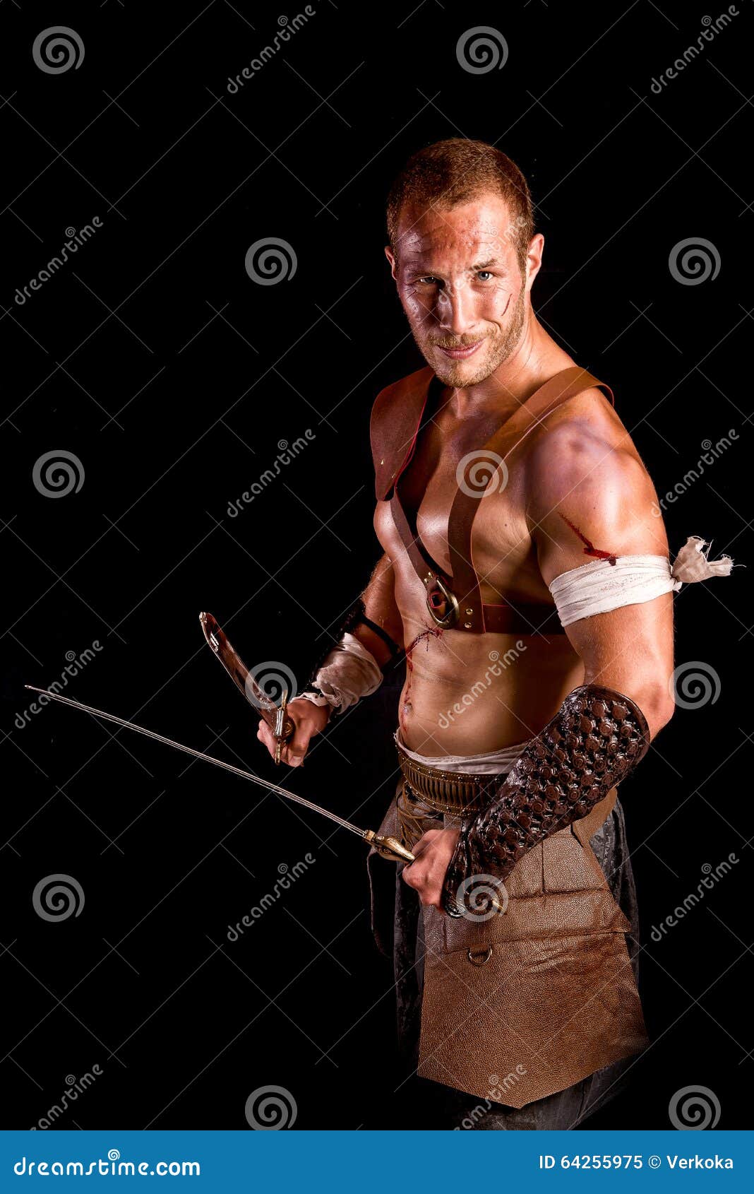 Gladiator stock image. Image of body, determination, armed - 64255975