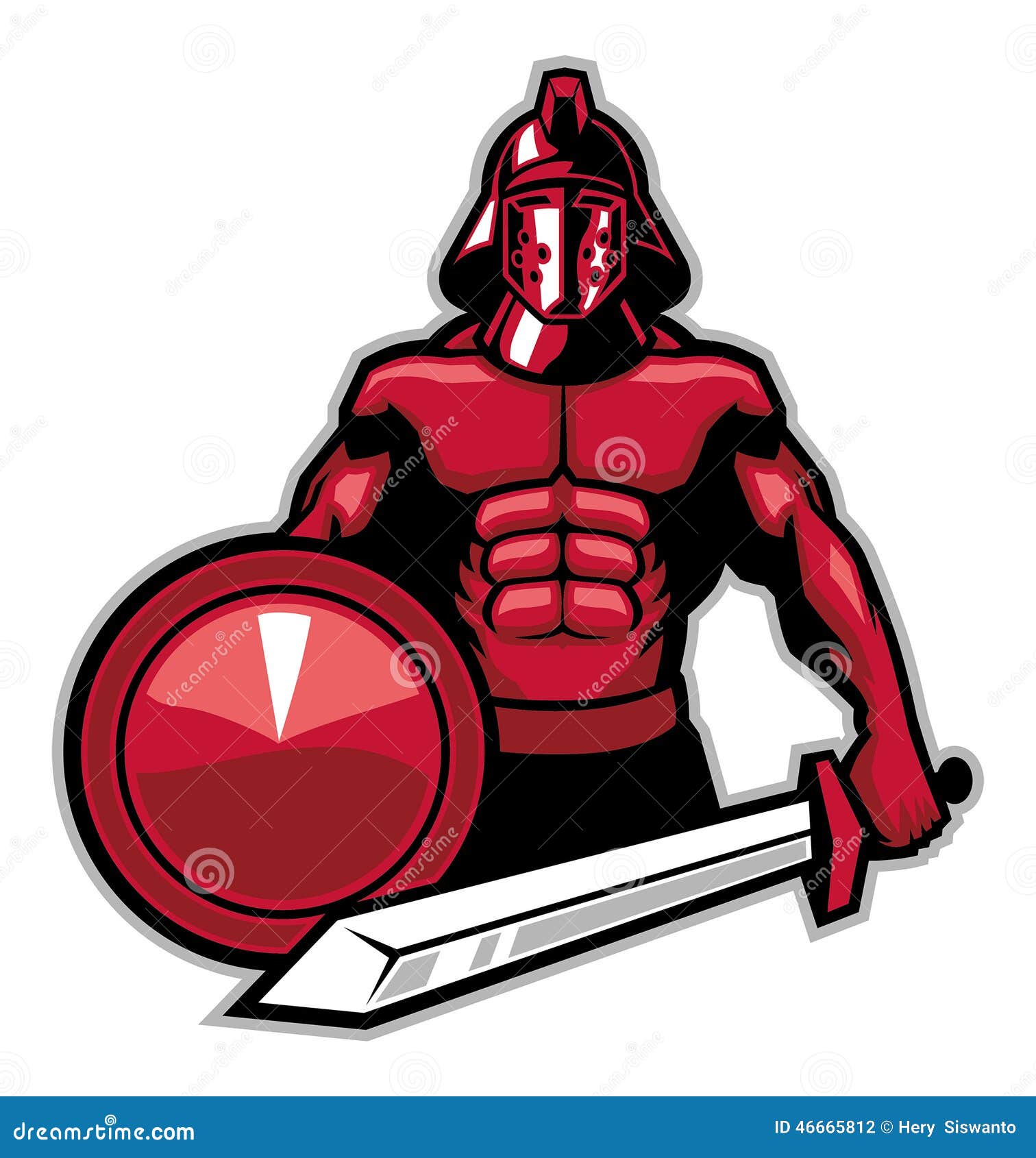 Gladiator stock vector. Illustration of roman, power - 46665812