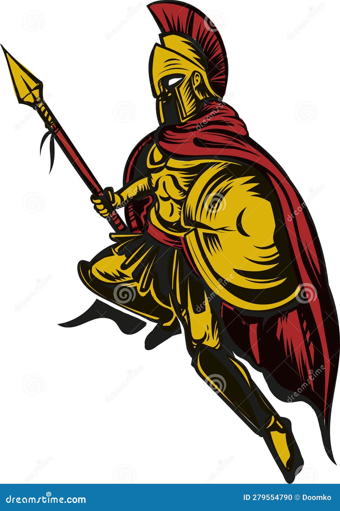 Gladiator Vector Roman Warrior Character in Armor Stock Vector ...