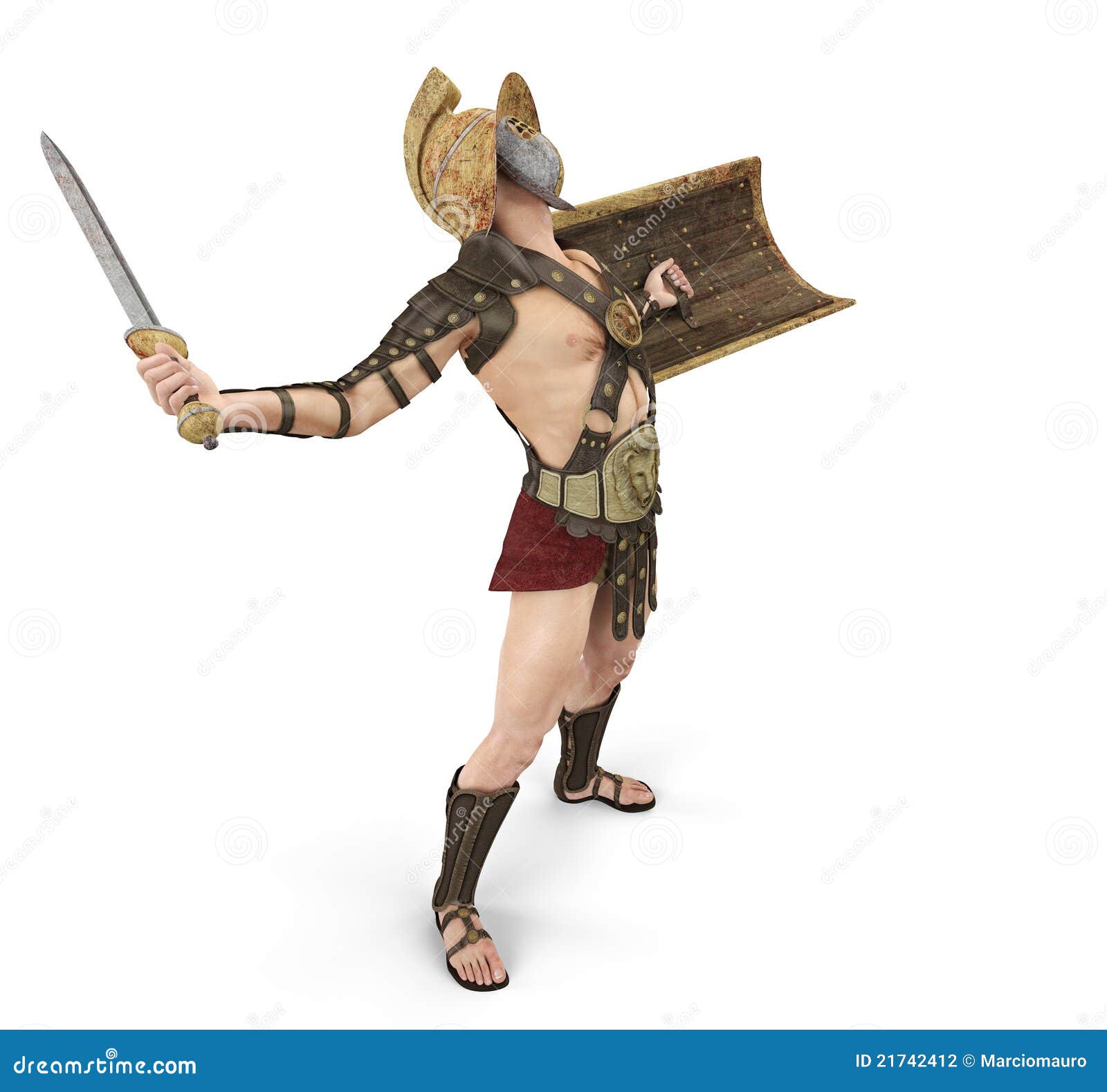 Gladiator the Victory is Mine Stock Illustration - Illustration of ...