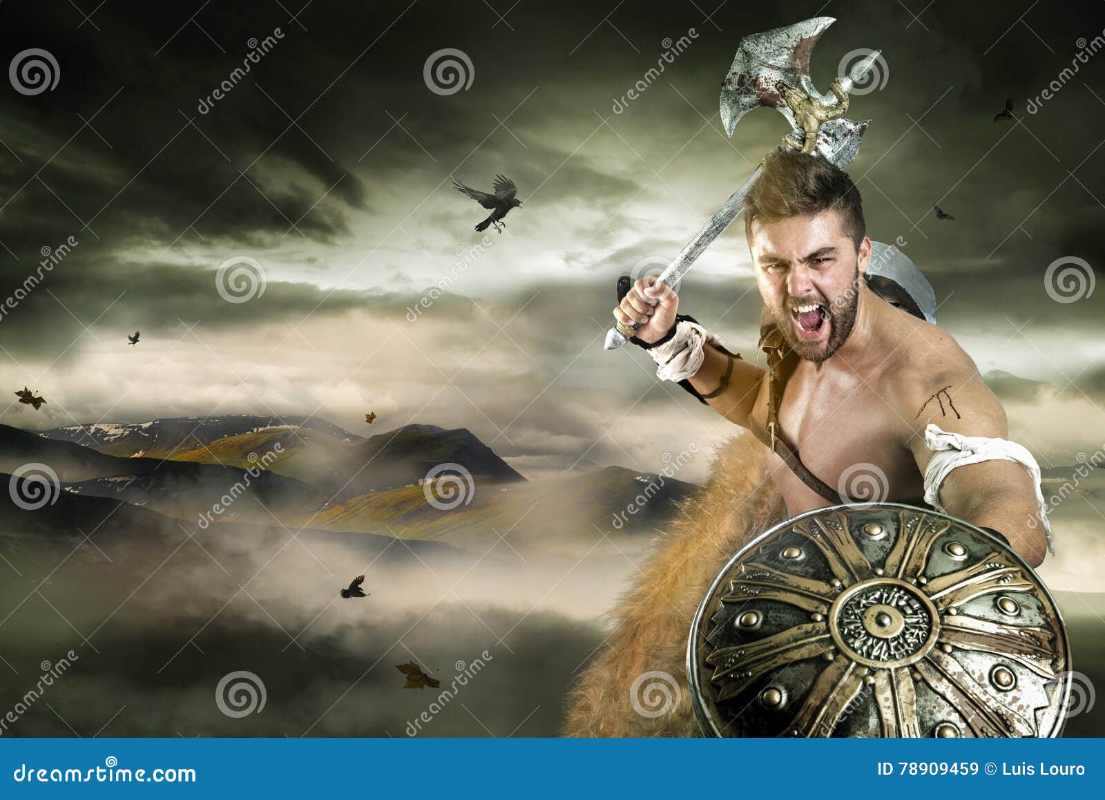 Gladiator/Warrior stock image. Image of male, muscle - 78909459