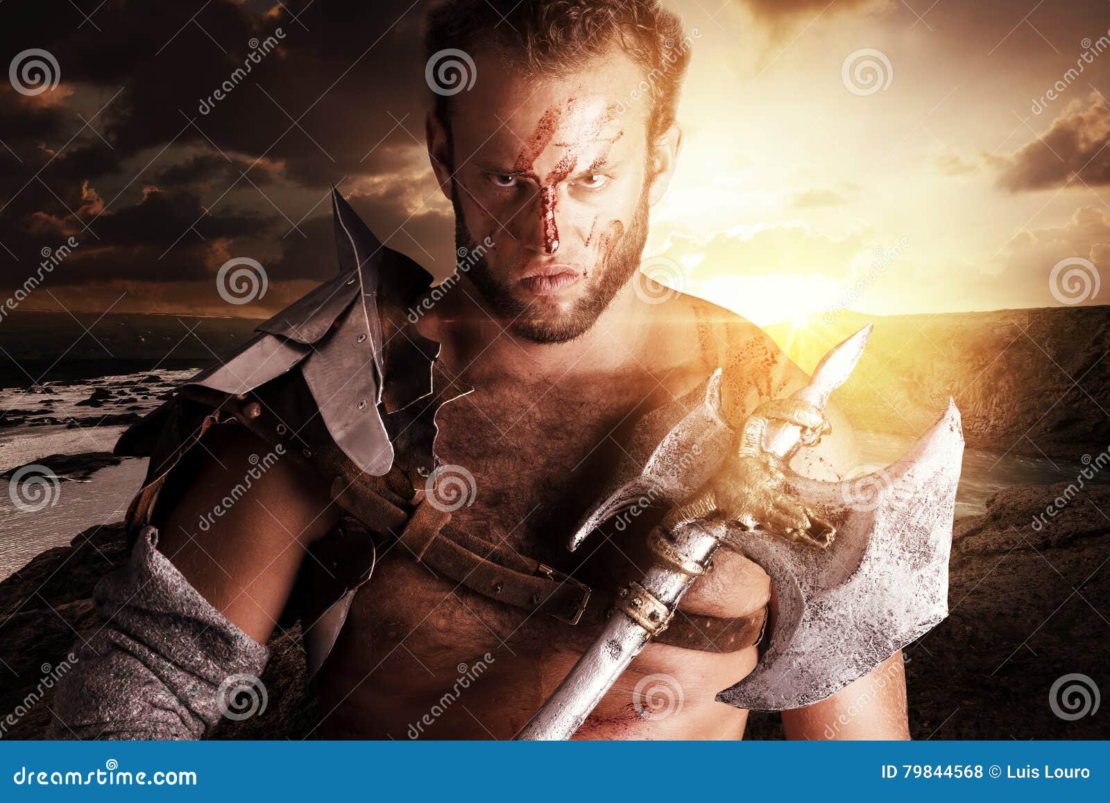 Gladiator/Warrior stock photo. Image of sand, italy, shield - 79844568