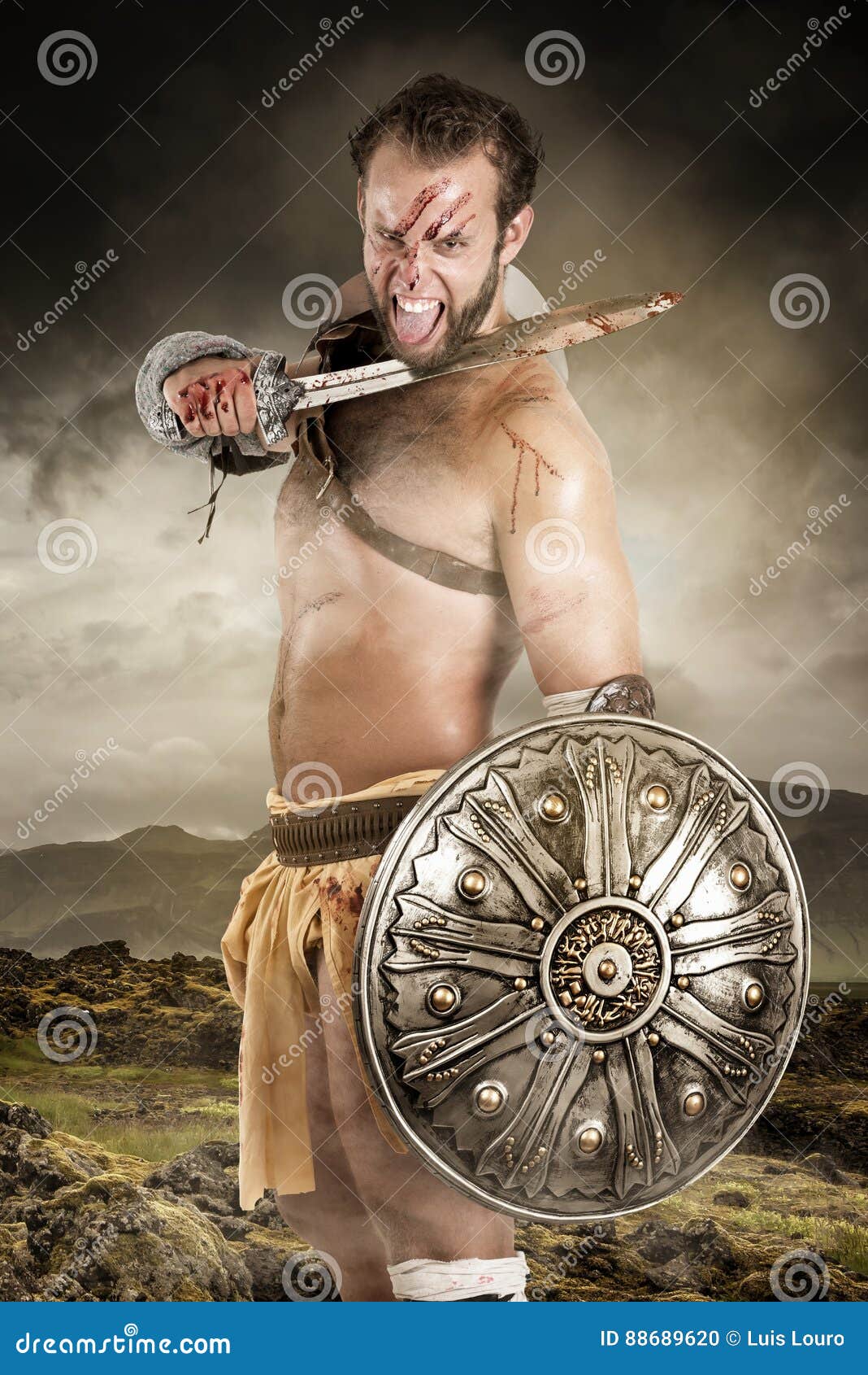 Gladiator/Warrior stock photo. Image of europe, greek - 88689620