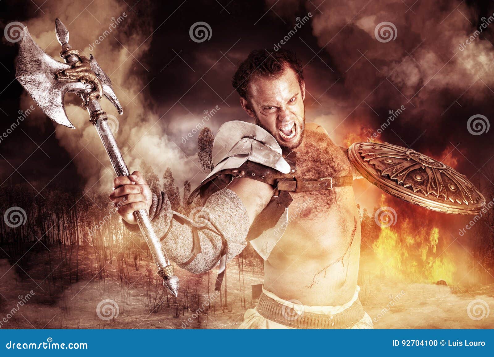 Gladiator/Warrior stock photo. Image of honor, roman - 92704100