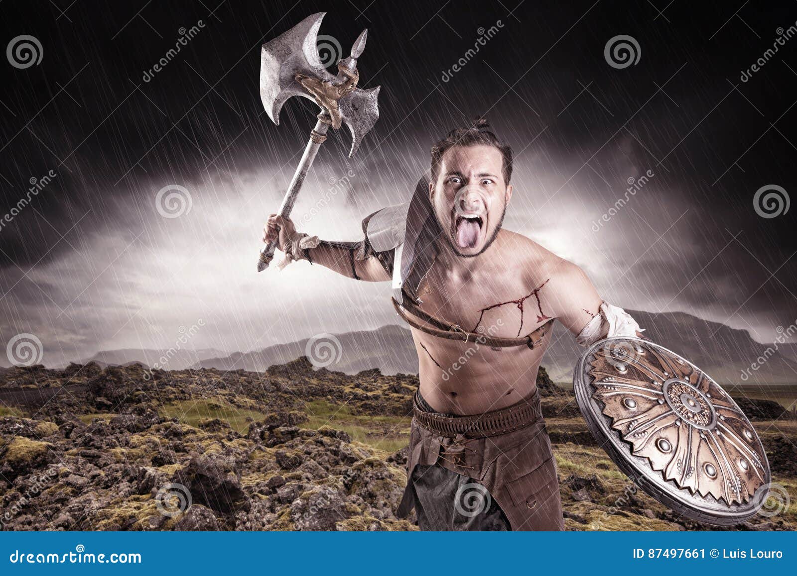 Gladiator/Warrior stock image. Image of muscle, rome - 87497661