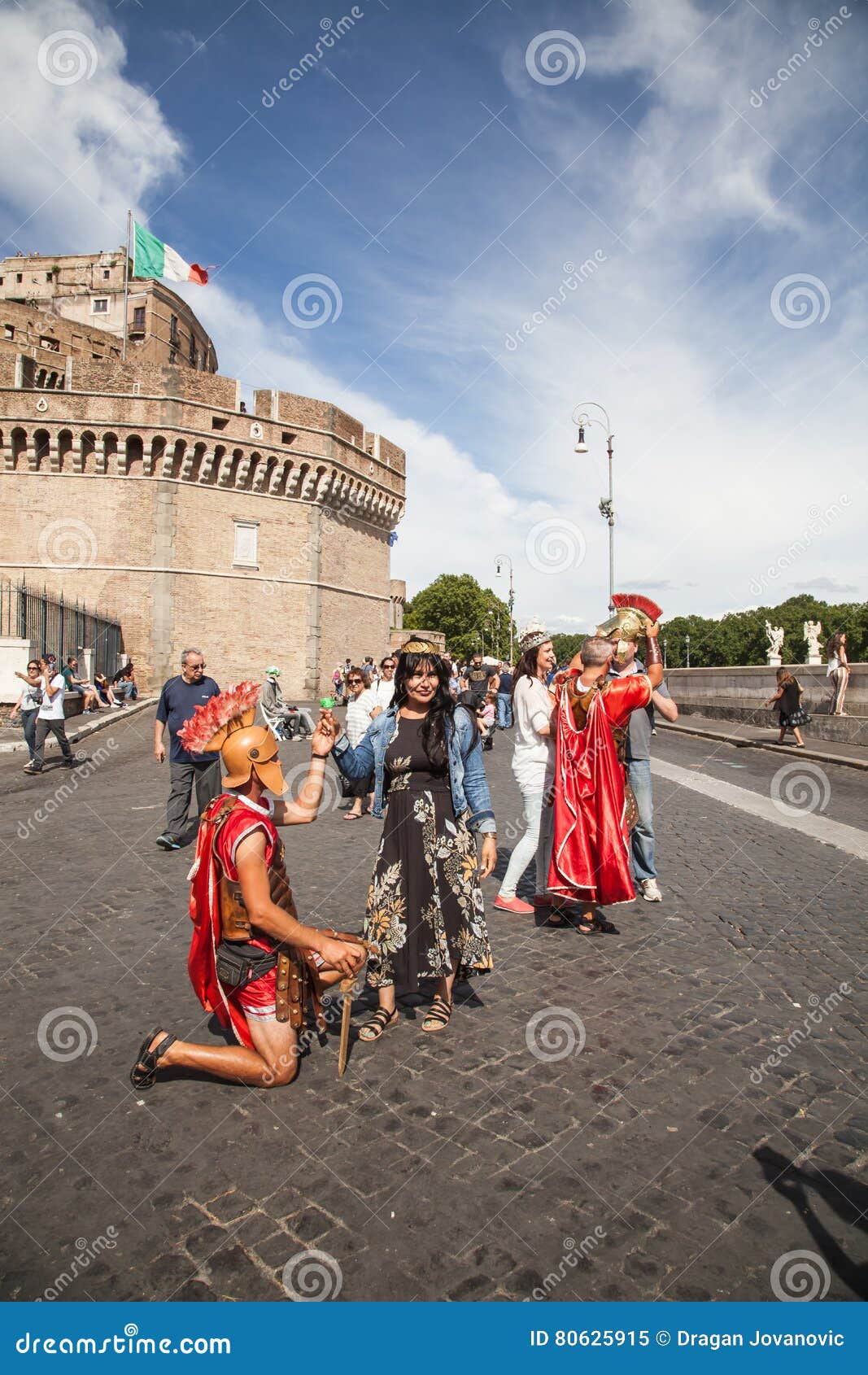 Gladiators, Woman And Dominus - Rome Coliseum Editorial Image ...