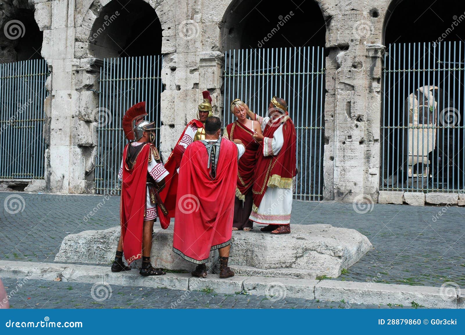 Gladiators, Woman and Dominus - Rome Coliseum Editorial Image - Image ...