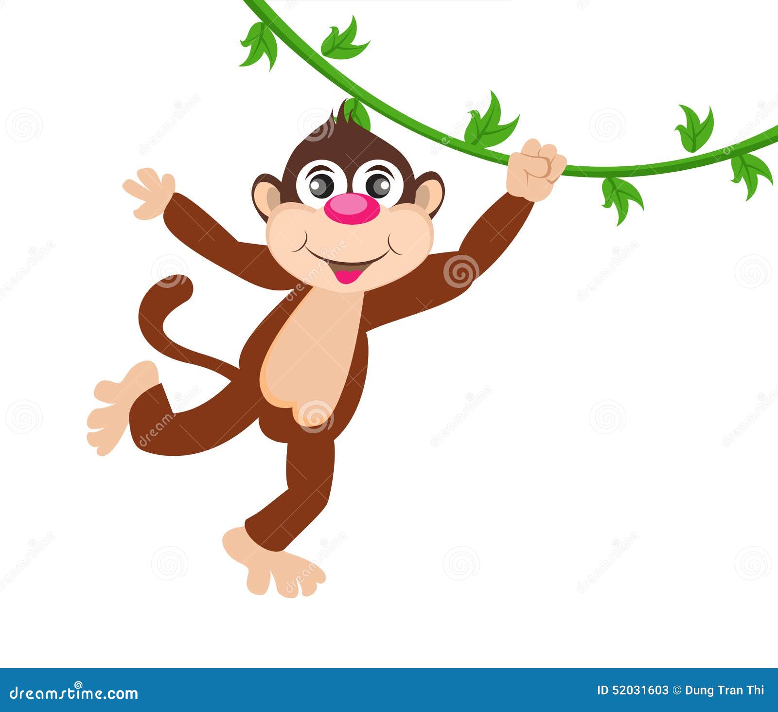 Gladlynt apa cartoon vektor illustrationer. Illustration av medf8ort ...