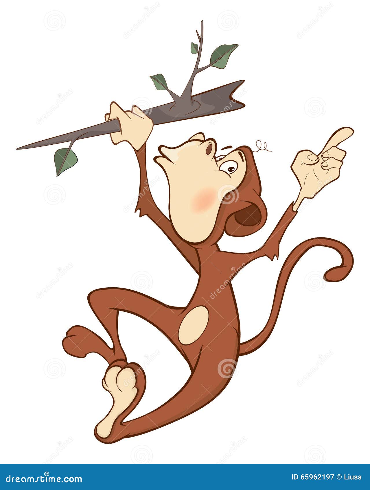 Gladlynt apa cartoon vektor illustrationer. Illustration av leksak ...