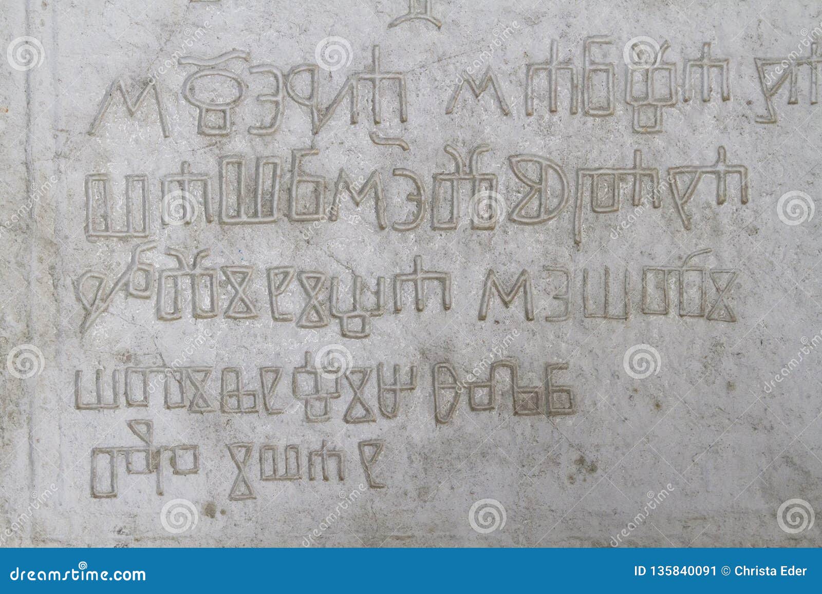 Glagolitic script stock image. Image of glagolitic, middle - 135840091