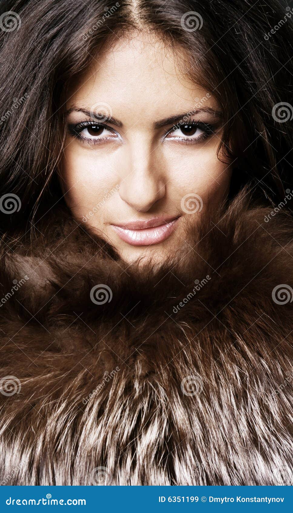 Glamor woman in furs stock image. Image of couture, haute - 6351199
