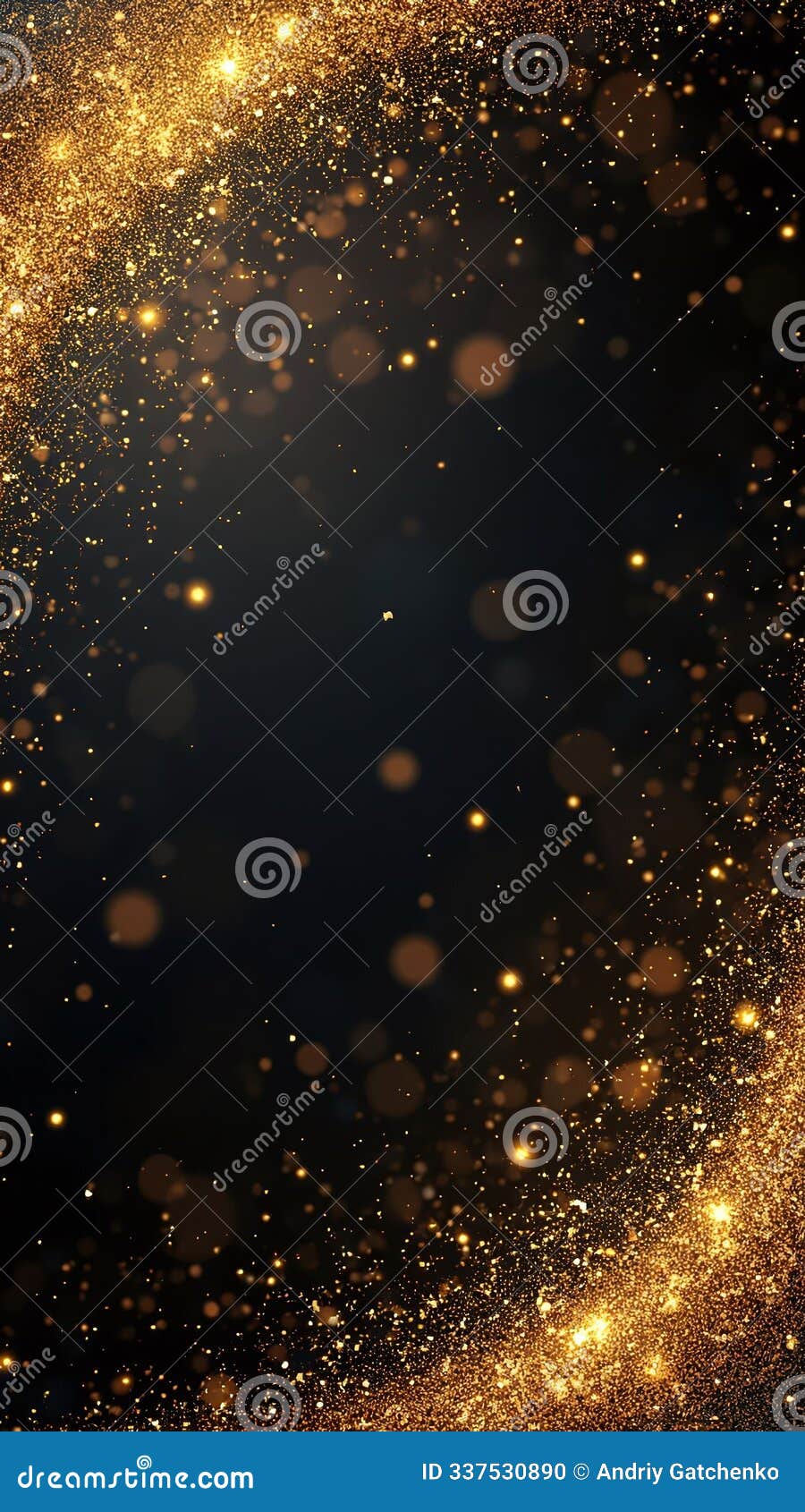 A Glamorous Background with Gold Glitter and Sparkles Scattered Across ...