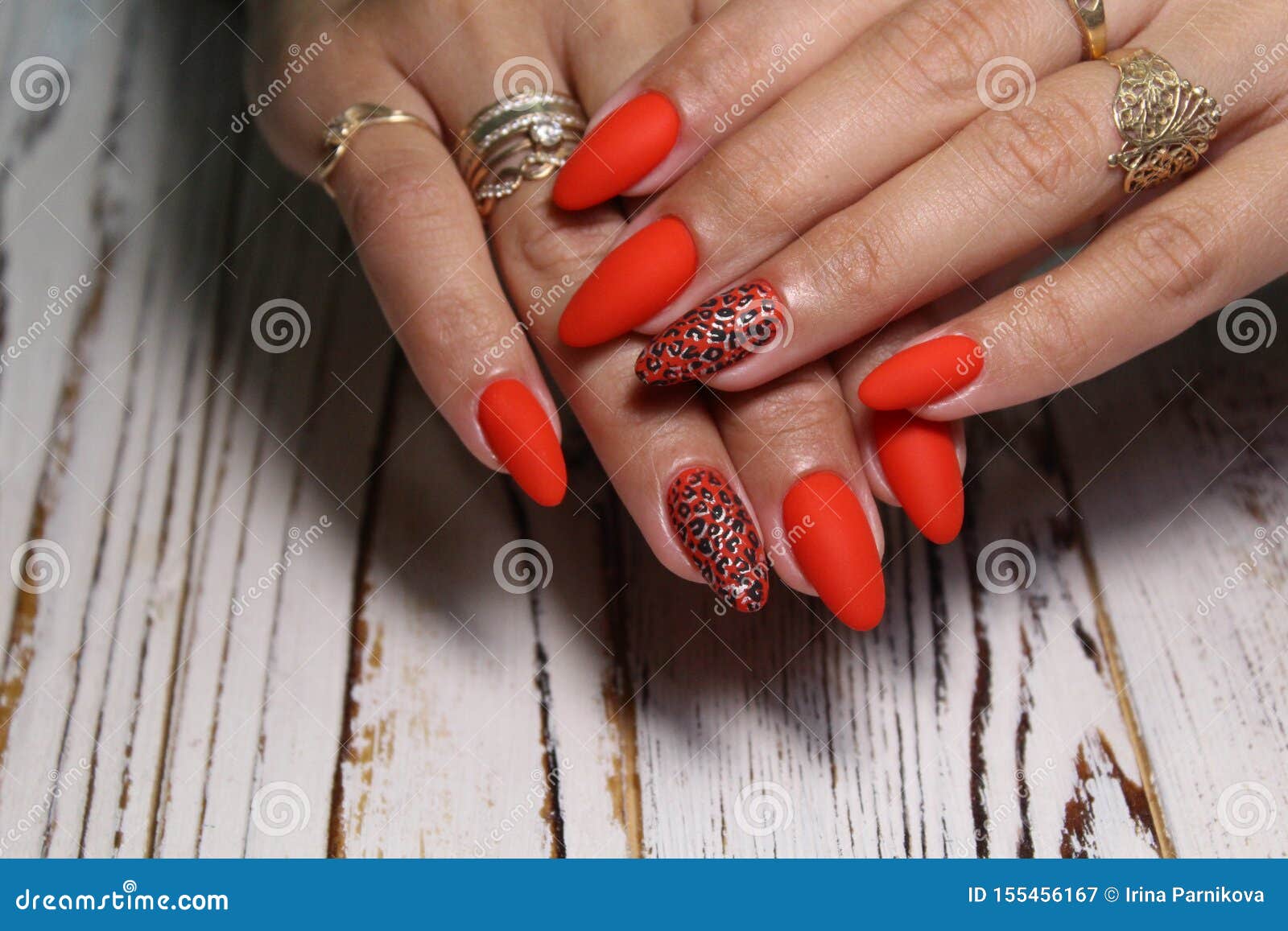 Glamorous Beautiful Manicure on a Trendy Texture Stock Image - Image of ...