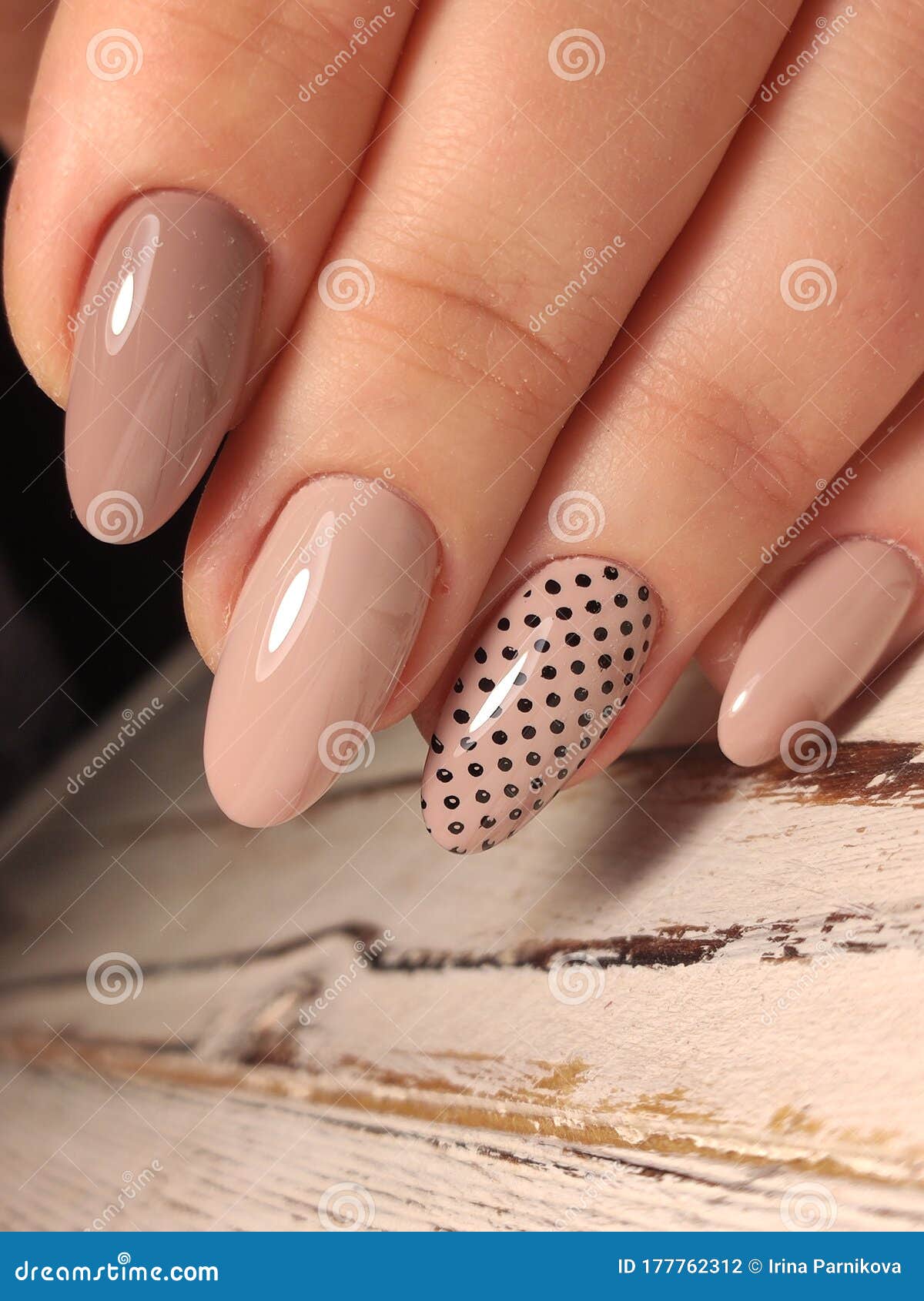 Glamorous Beautiful Manicure on a Trendy Texture Stock Photo - Image of ...