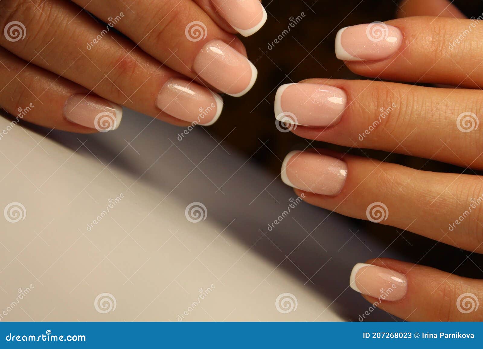 Glamorous Beautiful Manicure on a Trendy Texture Stock Image - Image of ...