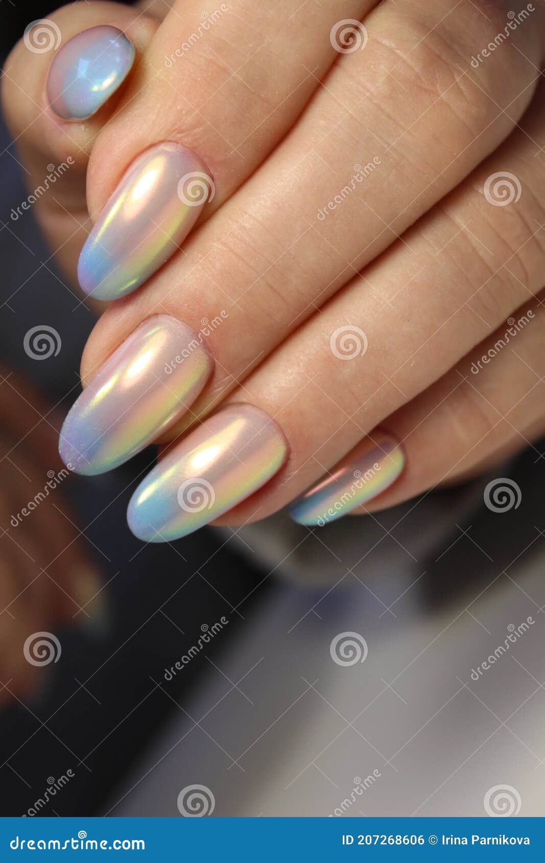 Glamorous Beautiful Manicure on a Trendy Texture Stock Photo - Image of ...
