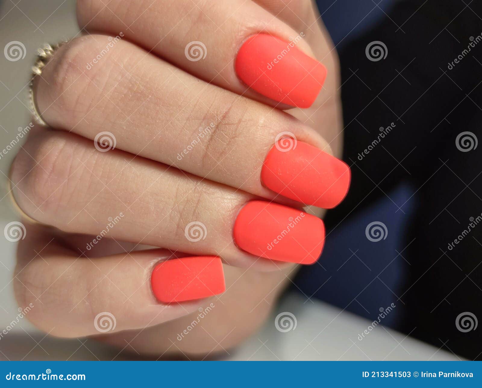 Glamorous Beautiful Manicure on a Trendy Texture Stock Image - Image of ...