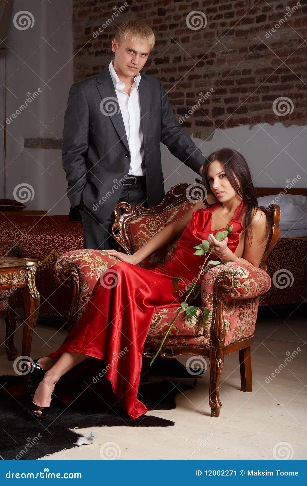 Glamorous couple stock image. Image of beauty, male, expression - 12002271