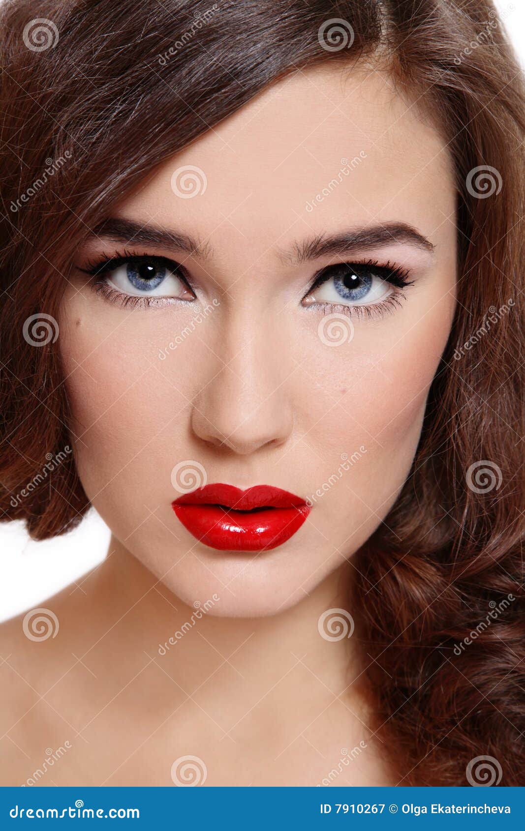 Glamorous girl stock image. Image of makeup, look, white - 7910267