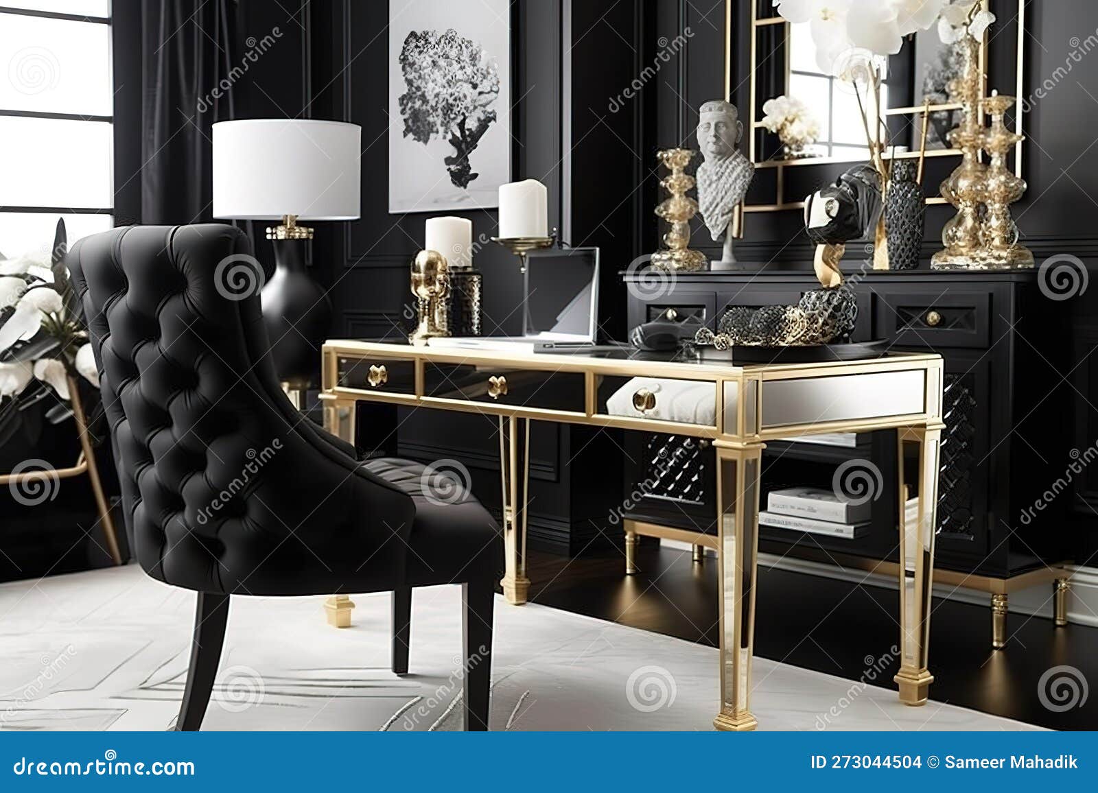 Glamorous Home Office: Create a Home Office with a Glamorous - Inspired ...