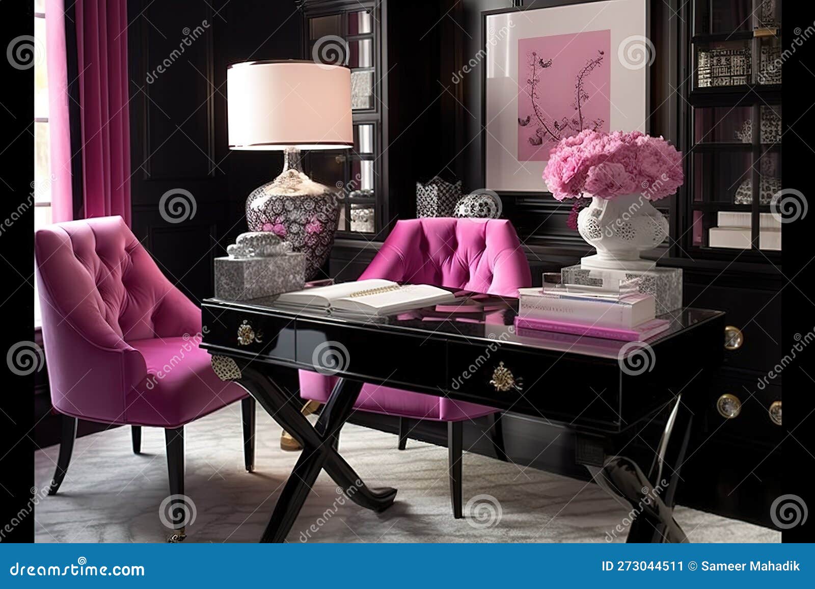 Glamorous Home Office: Create a Home Office with a Glamorous - Inspired ...