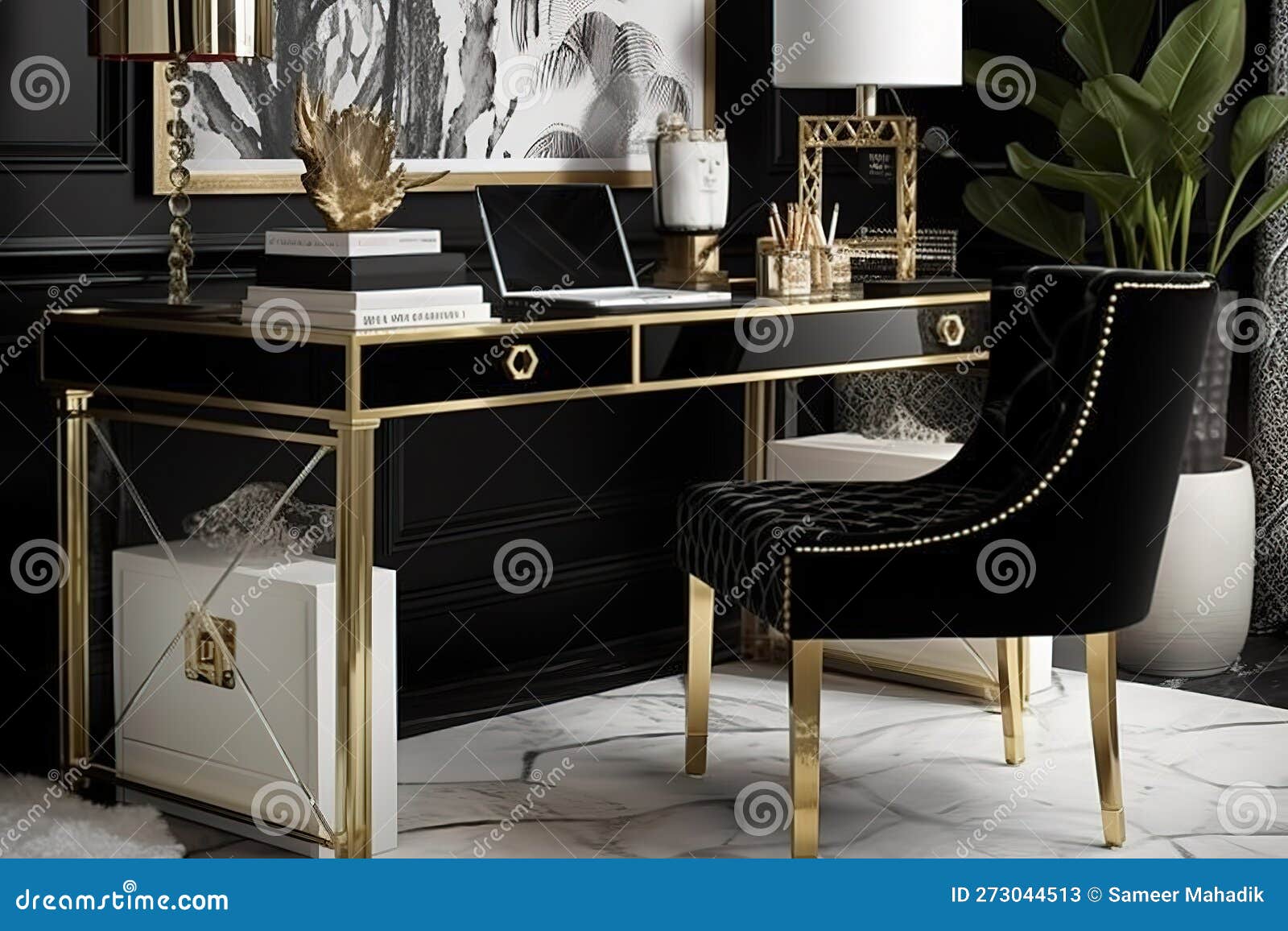 Glamorous Home Office: Create a Home Office with a Glamorous - Inspired ...