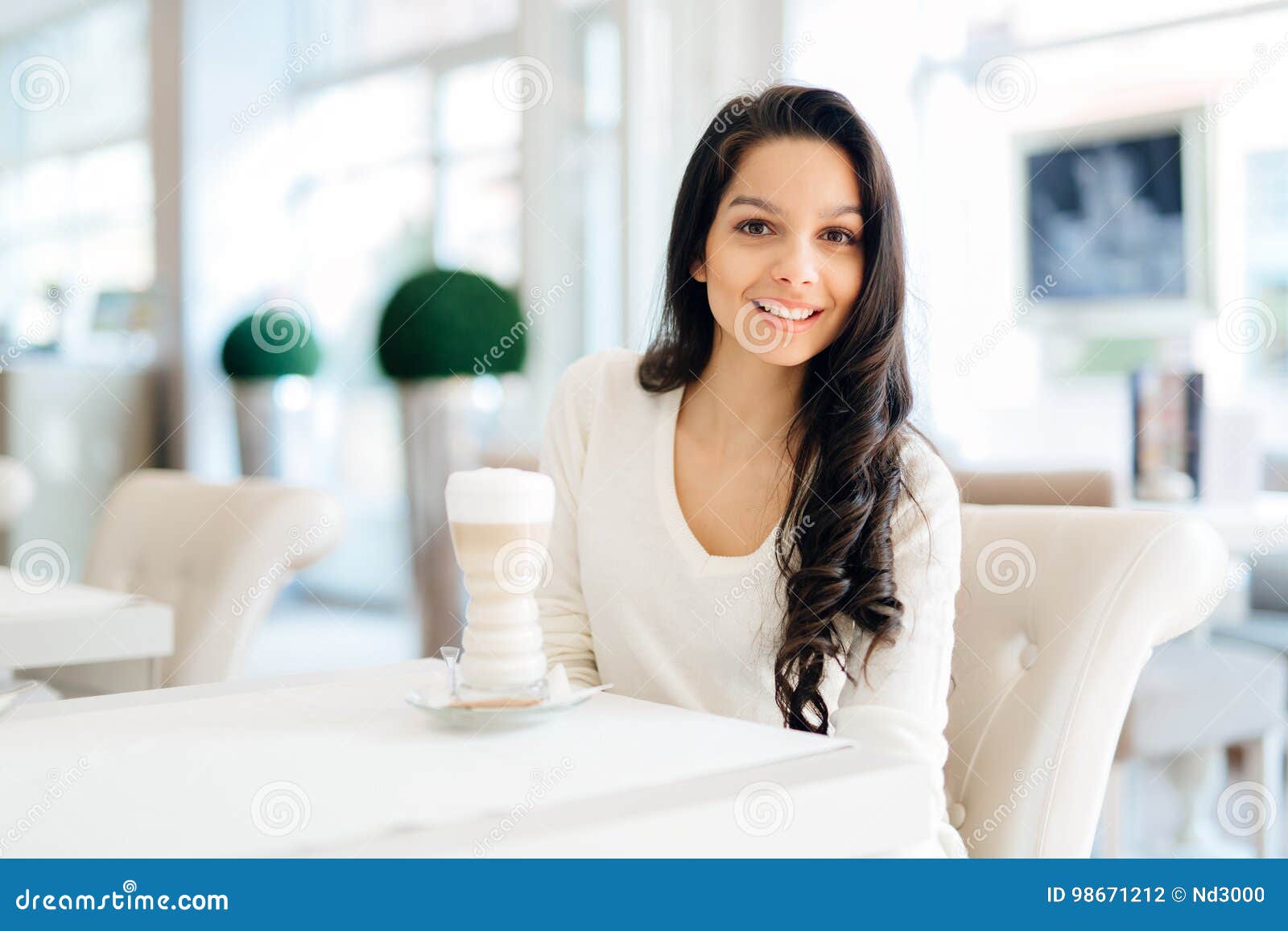 Glamorous Lady Drinking Coffee Stock Photo - Image of luxurious, cute ...