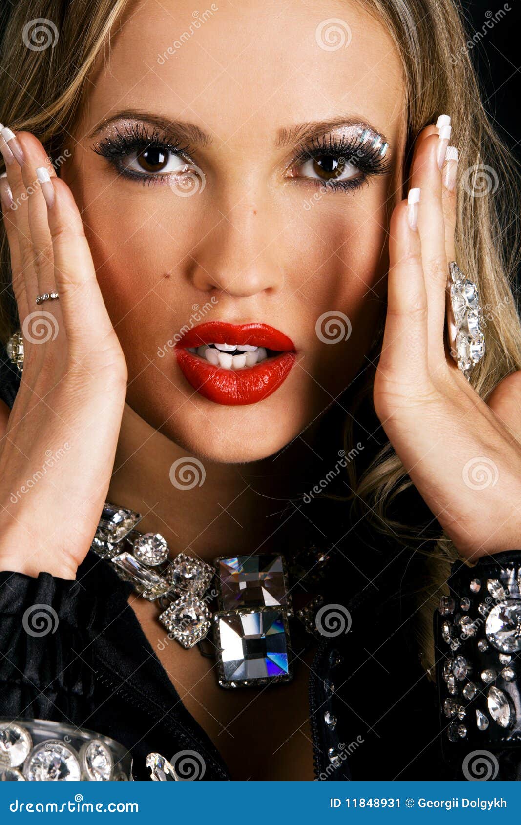 Glamorous Lady Face Portrait Stock Image - Image of expression, lady ...