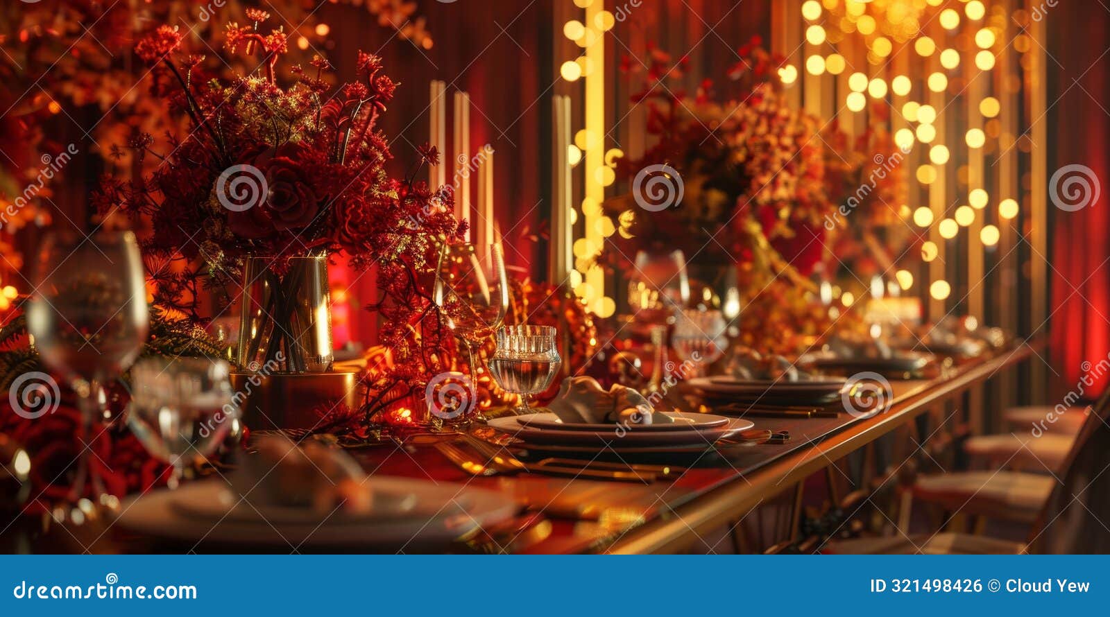 Glamorous Mockup Setup with Lavish Decoration for a Sumptuous ...