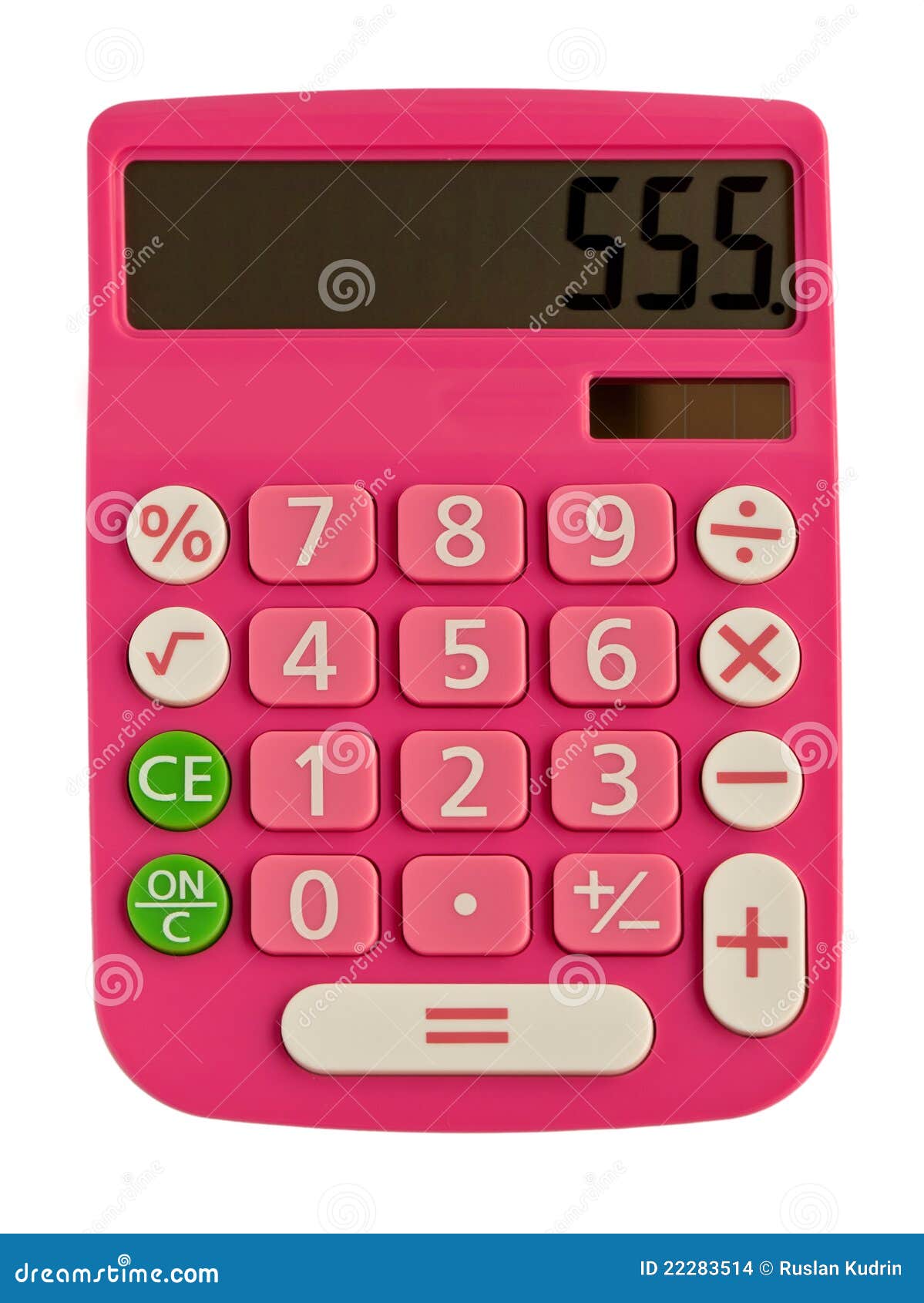Glamorous pink calculator stock photo. Image of equipment - 22283514