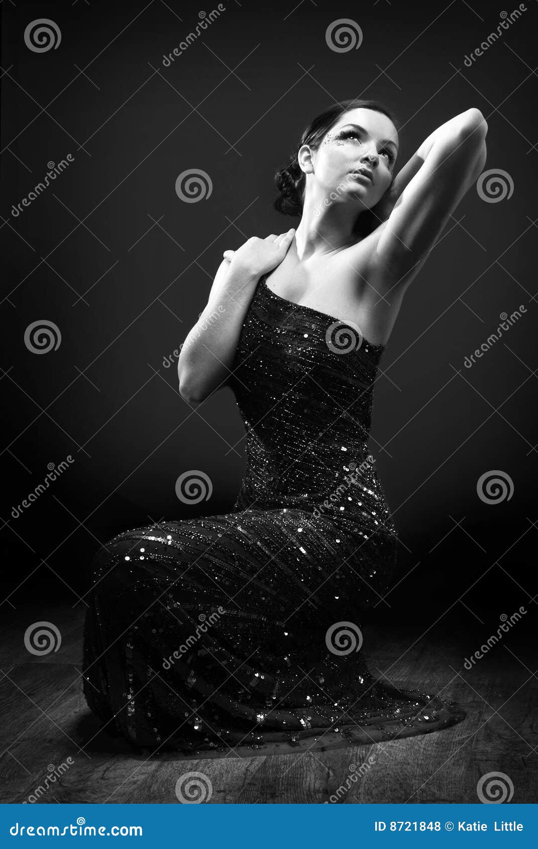 Glamorous woman dancing stock photo. Image of singer, dramatic - 8721848
