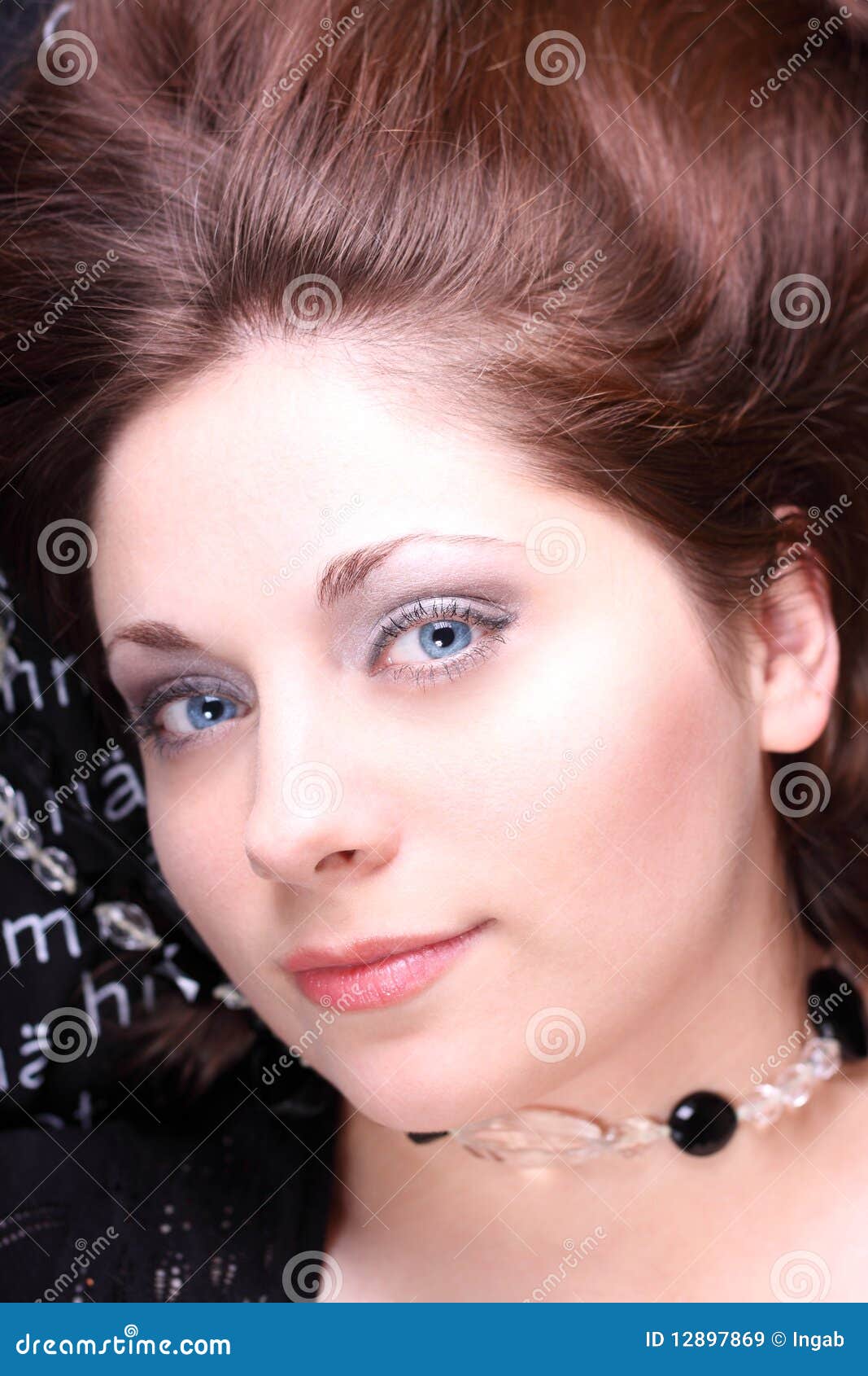 Glamorous young woman stock image. Image of face, cheerful - 12897869