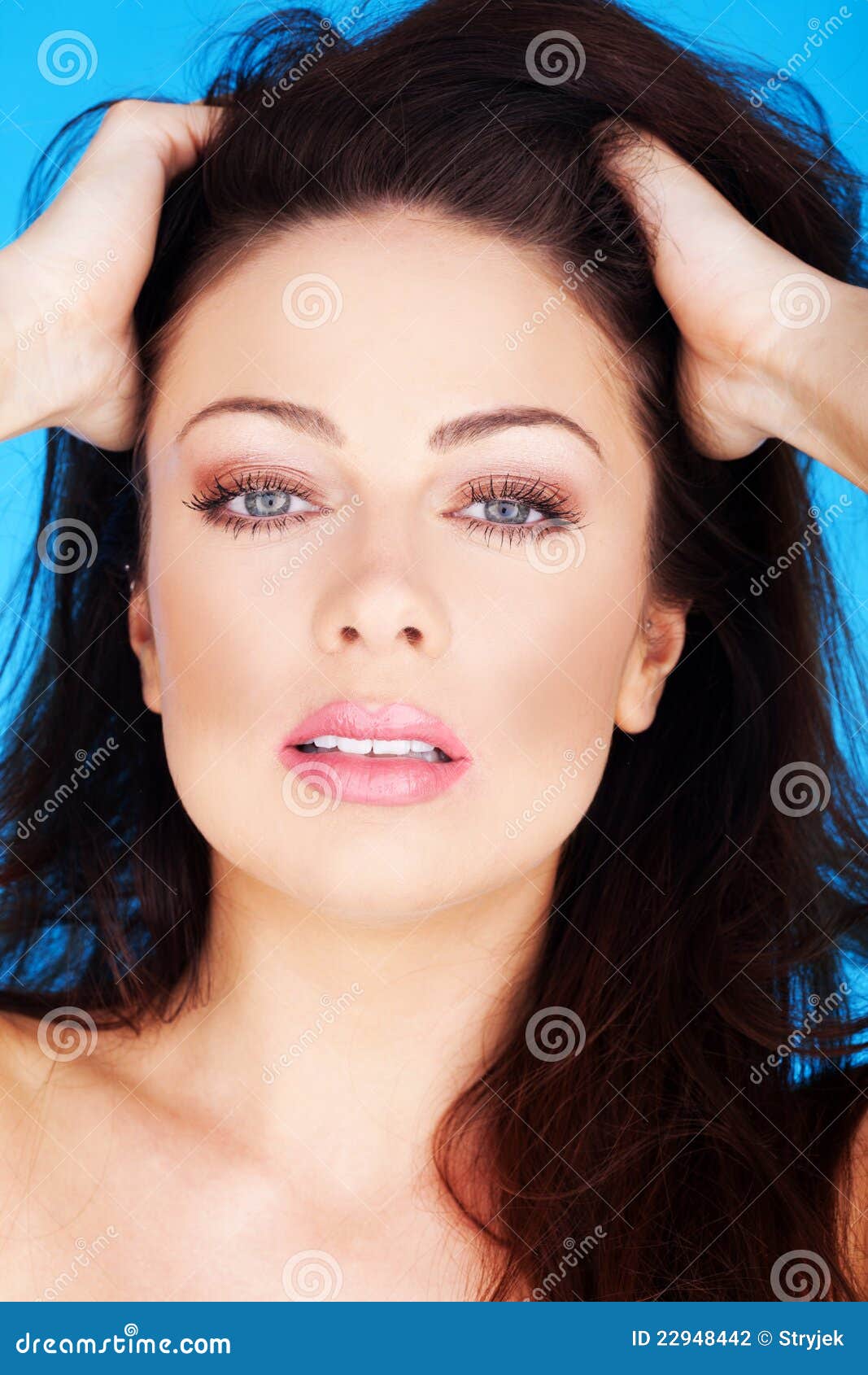 Glamour and Beauty Subtle Make-up Stock Photo - Image of skin, beauty ...