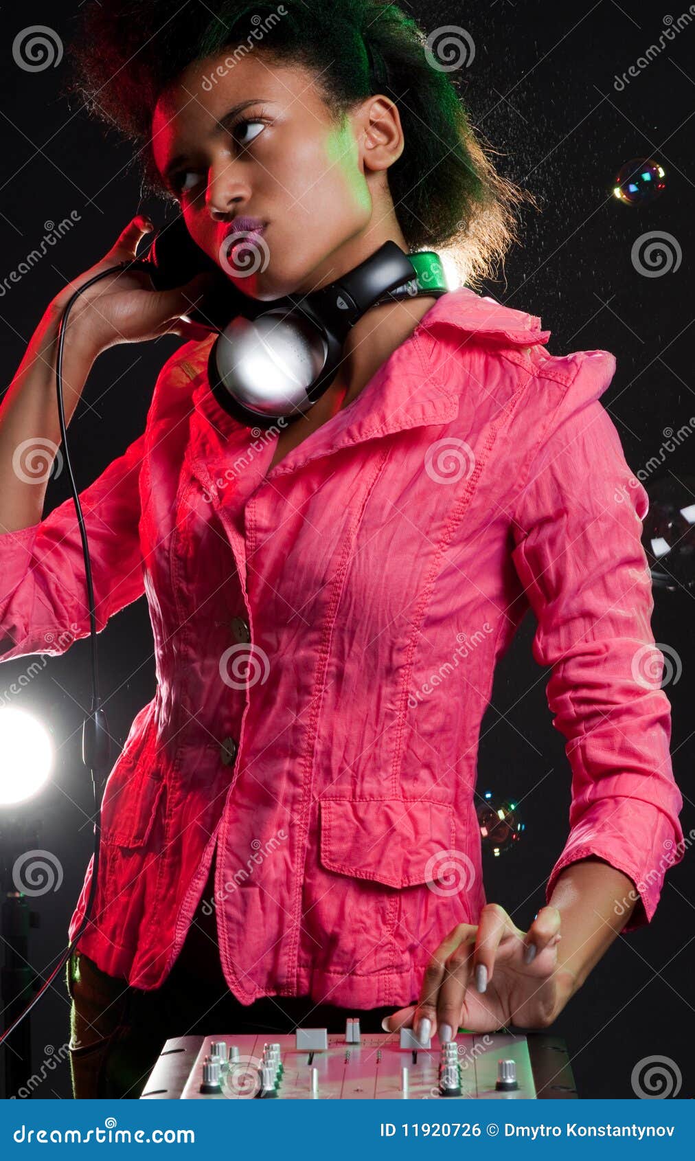 Glamour dj stock photo. Image of black, graceful, entertainment - 11920726
