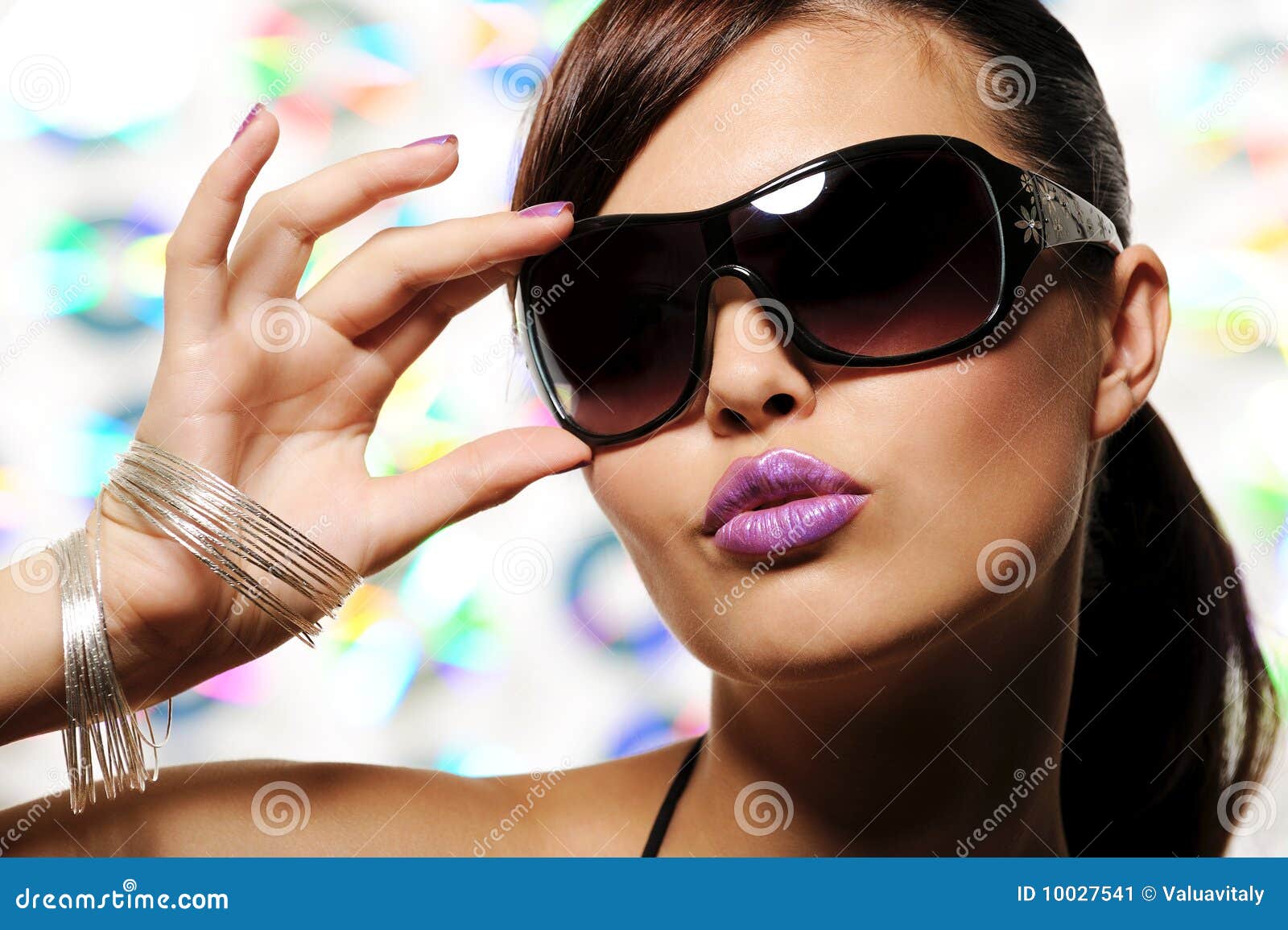 Glamour Girl With Sunglasses Stock Image Image Of Accessories