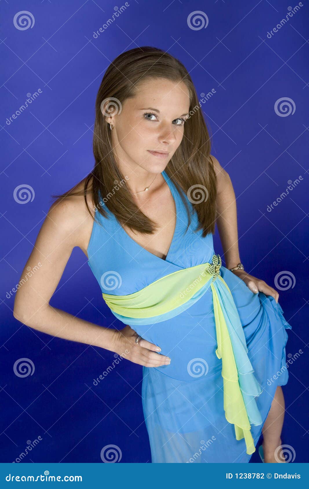 Glamour Modeling stock photo. Image of blue, brunette - 1238782