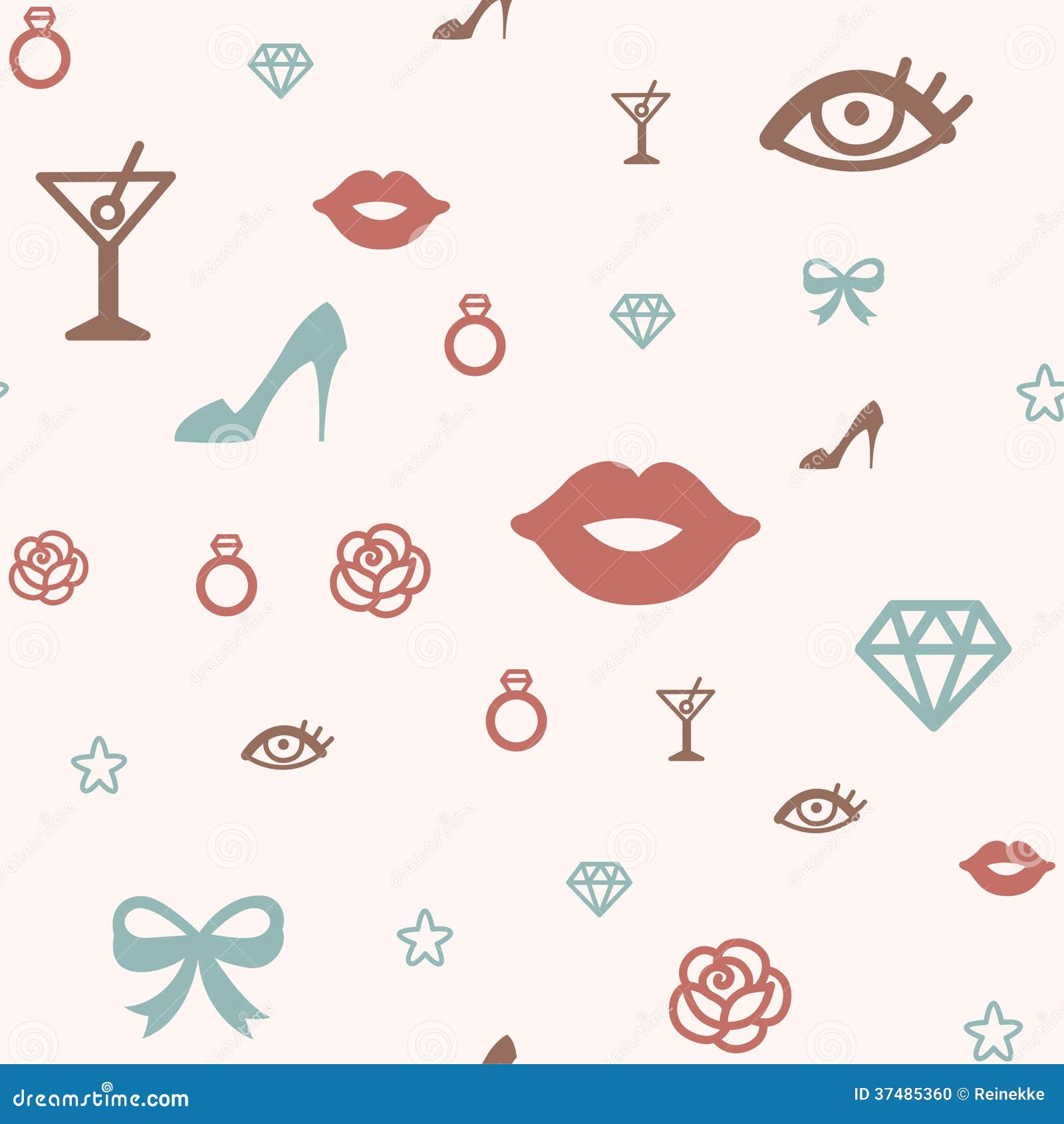 Glamour pattern stock vector. Illustration of bohemian - 37485360